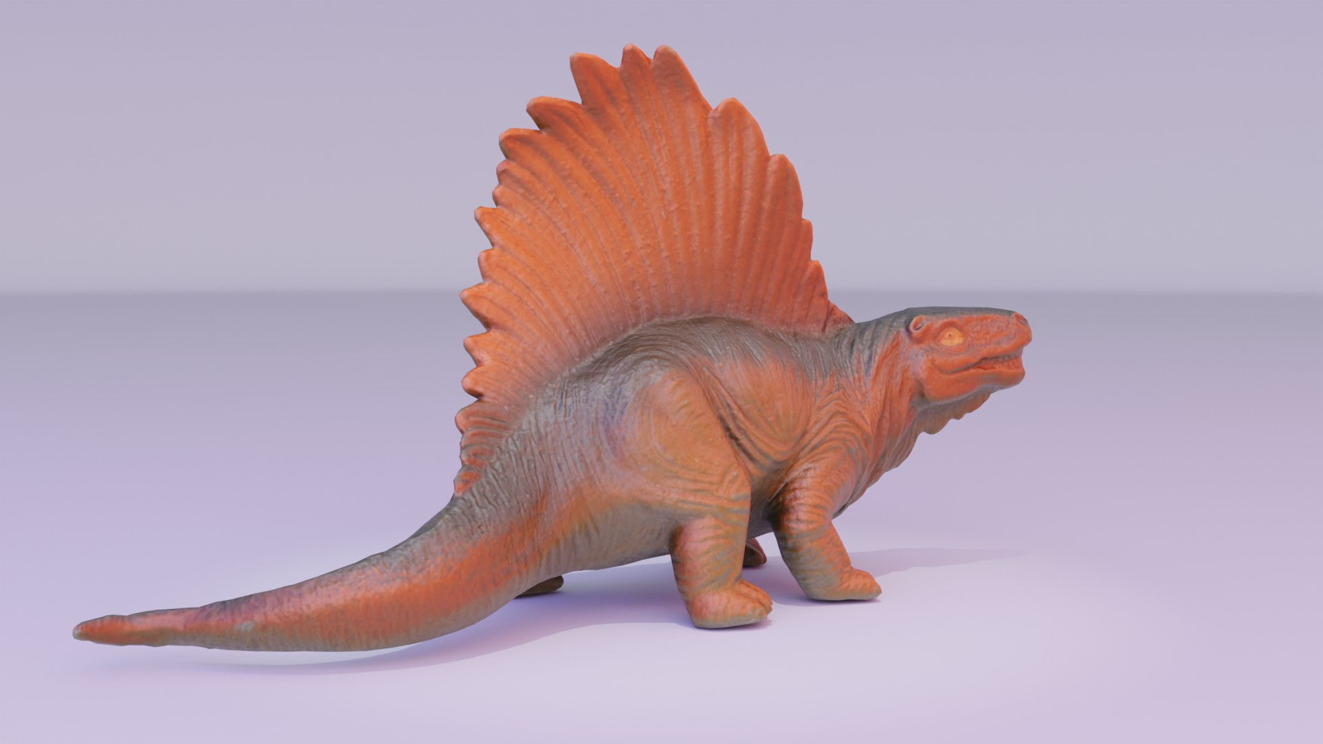 3D model Dimetrodon dinosaur toy VR / AR / low-poly | CGTrader