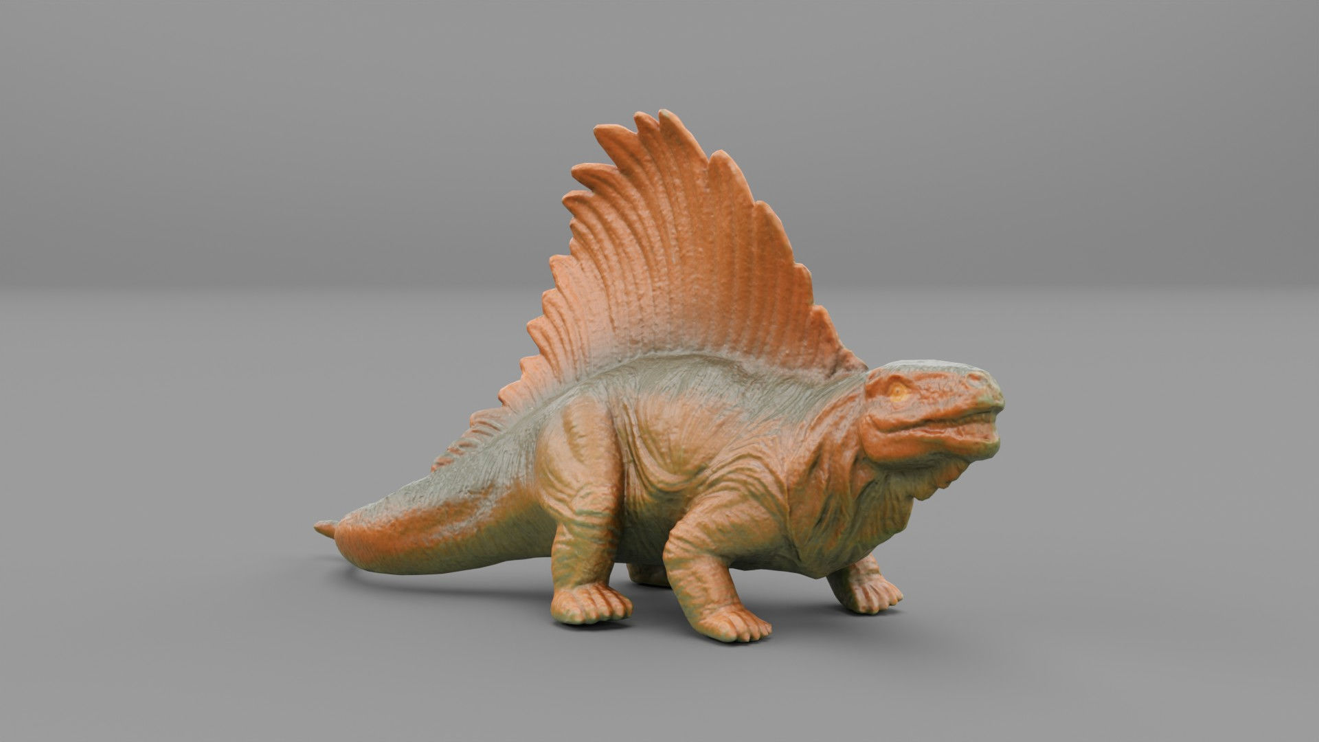 3D model Dimetrodon dinosaur toy VR / AR / low-poly | CGTrader