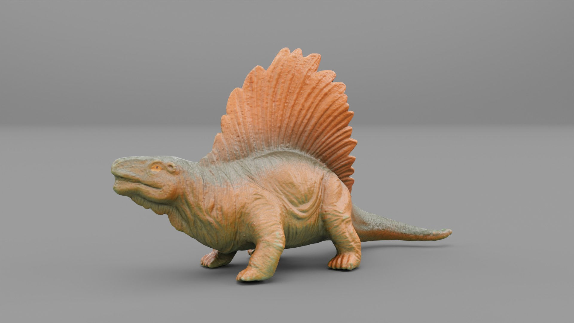 3D model Dimetrodon dinosaur toy VR / AR / low-poly | CGTrader