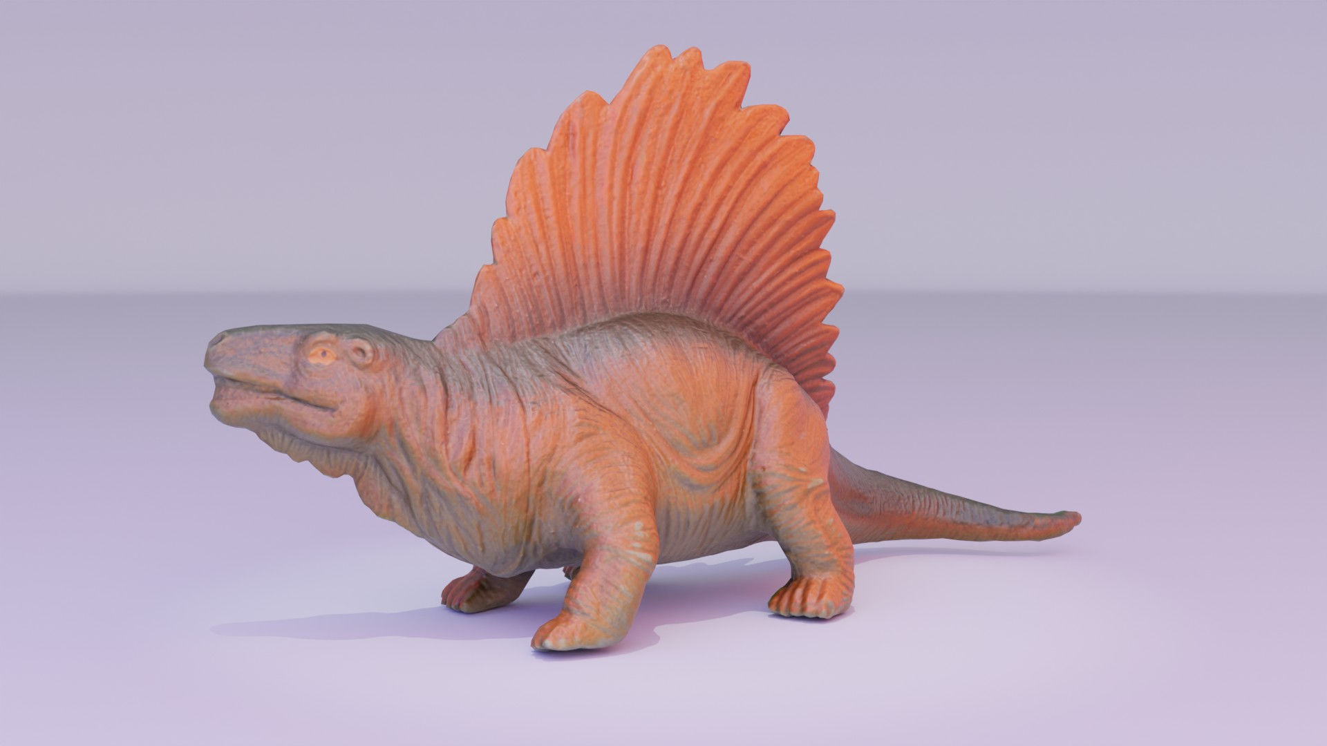 3D model Dimetrodon dinosaur toy VR / AR / low-poly | CGTrader