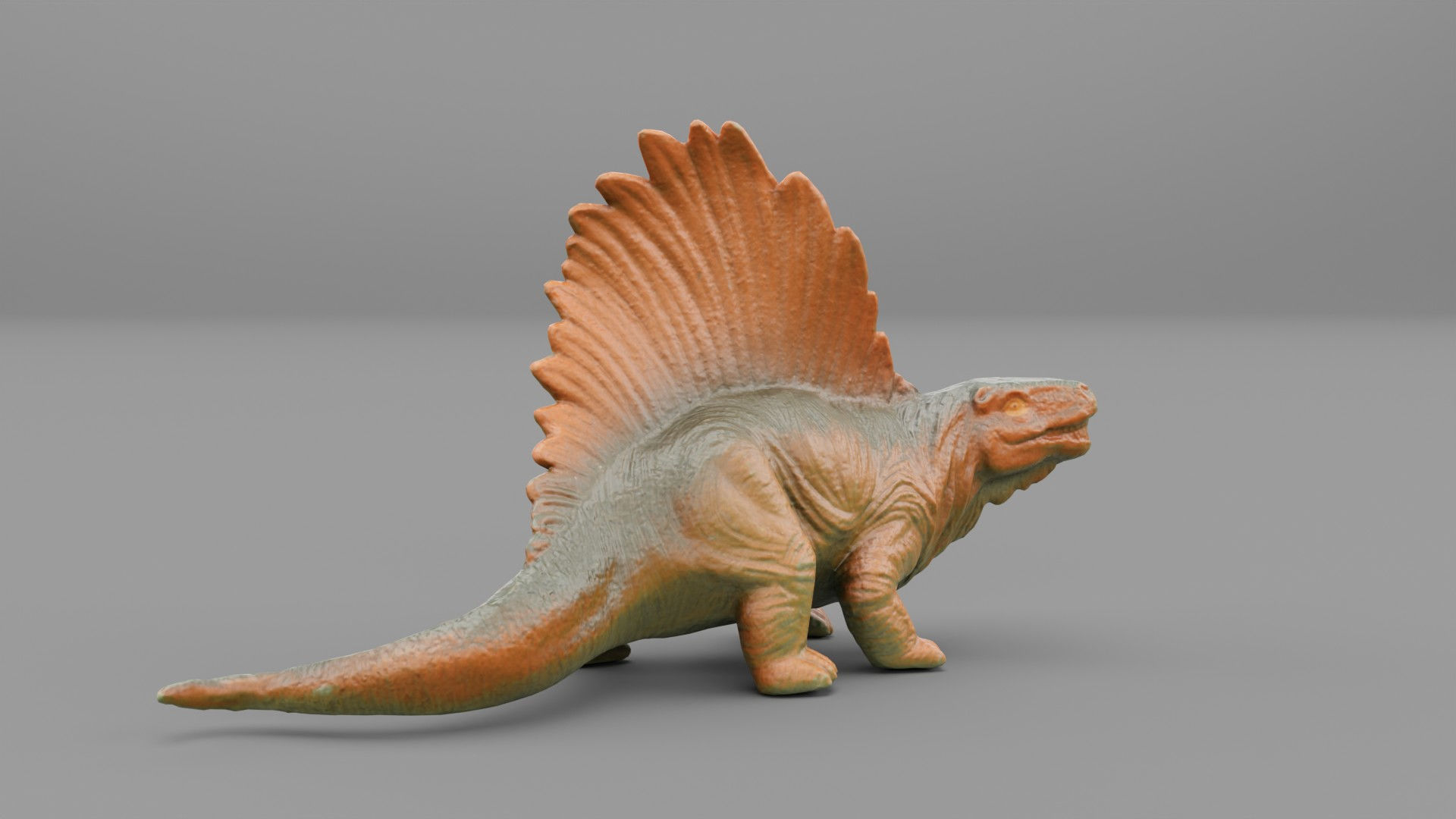 3D model Dimetrodon dinosaur toy VR / AR / low-poly | CGTrader