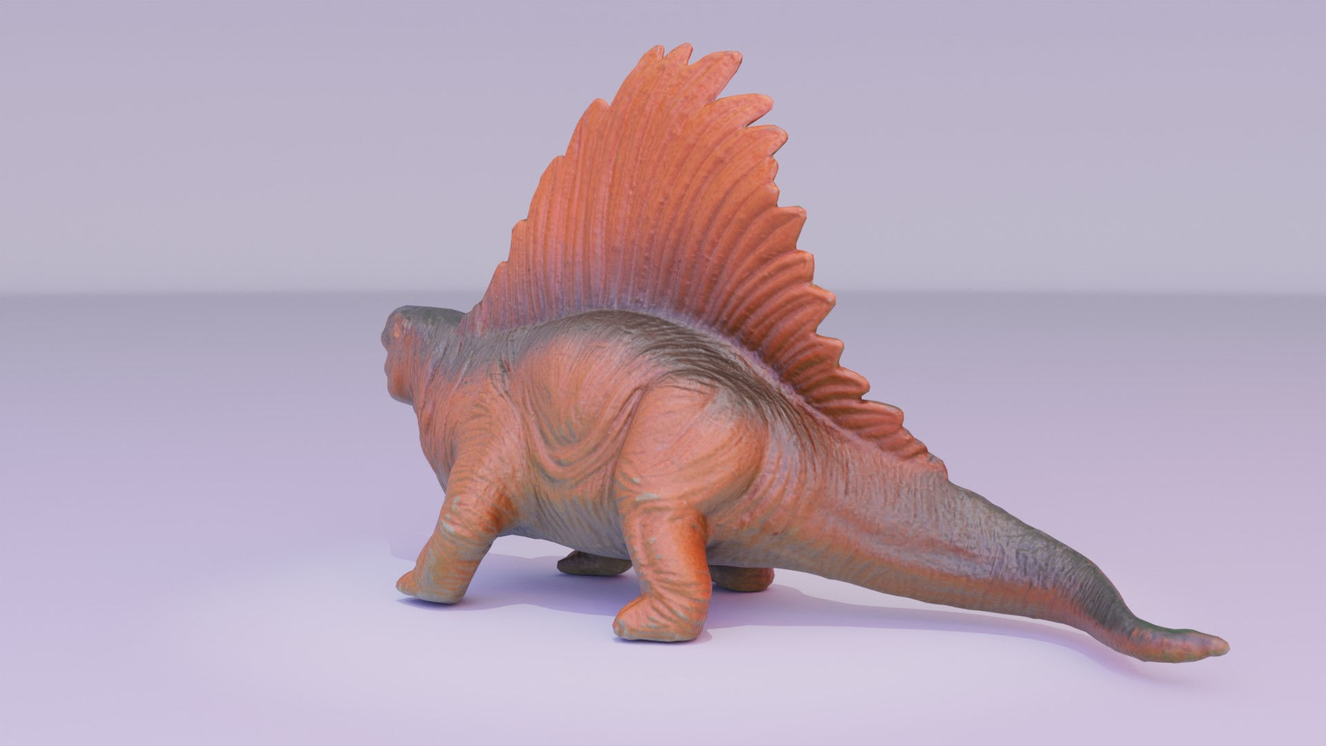 3D model Dimetrodon dinosaur toy VR / AR / low-poly | CGTrader