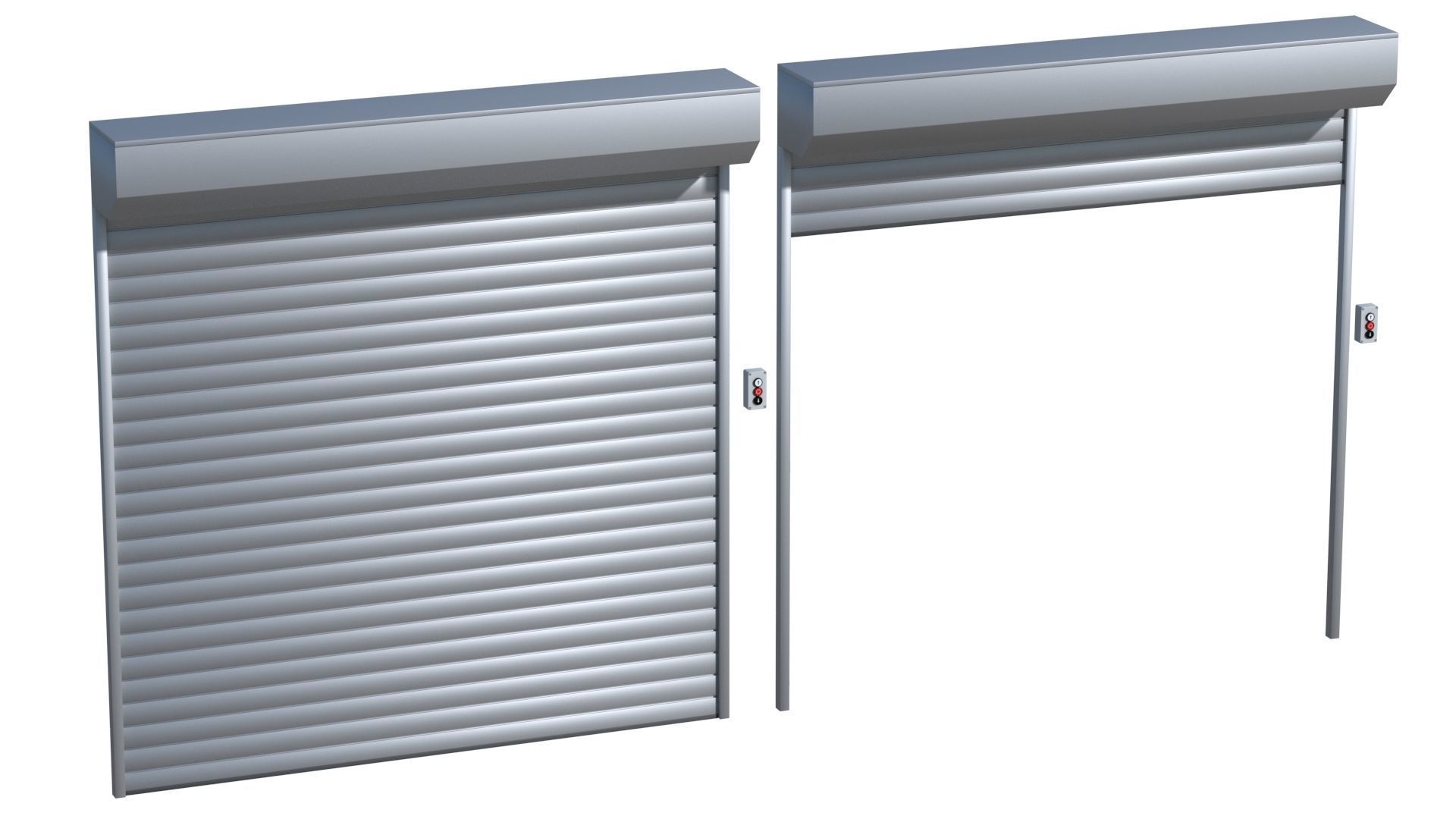 3D model Roll Door VR / AR / low-poly | CGTrader