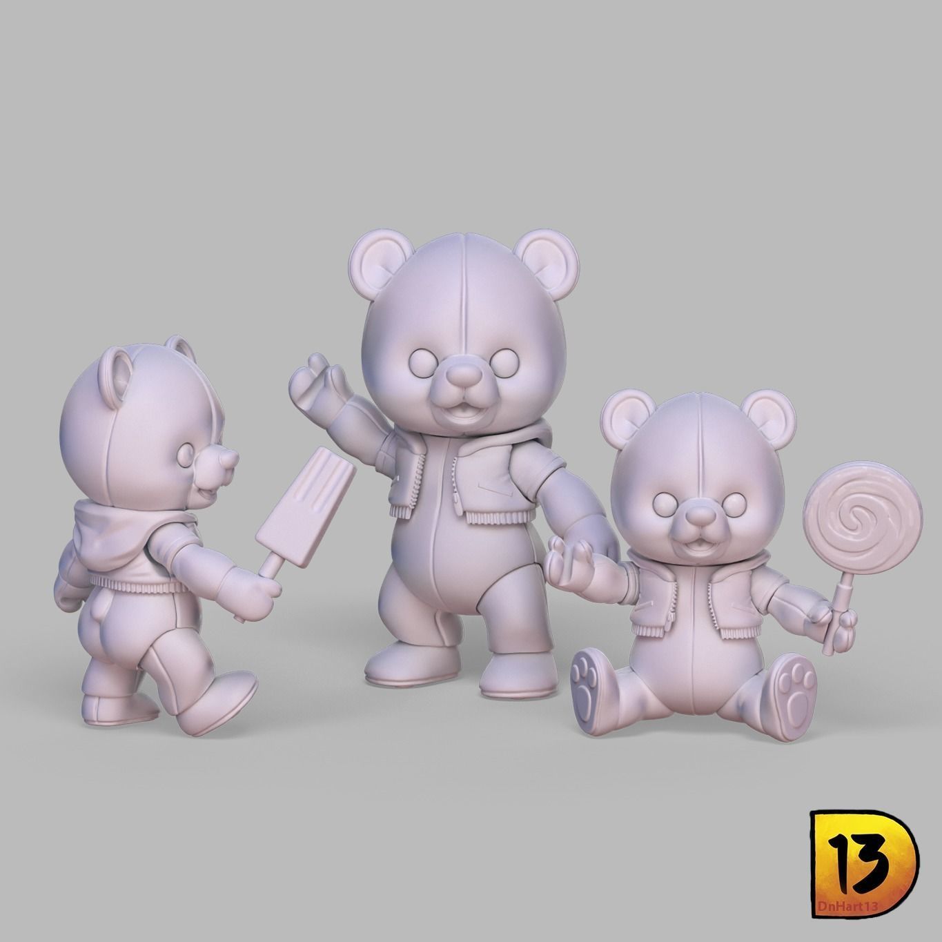 MiniPrint R005 - Cubby Bear 3D model 3D printable | CGTrader