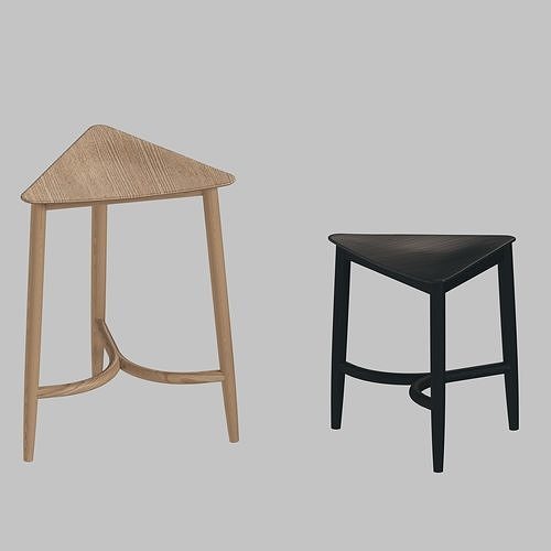 Stool with three legs 3D model | CGTrader