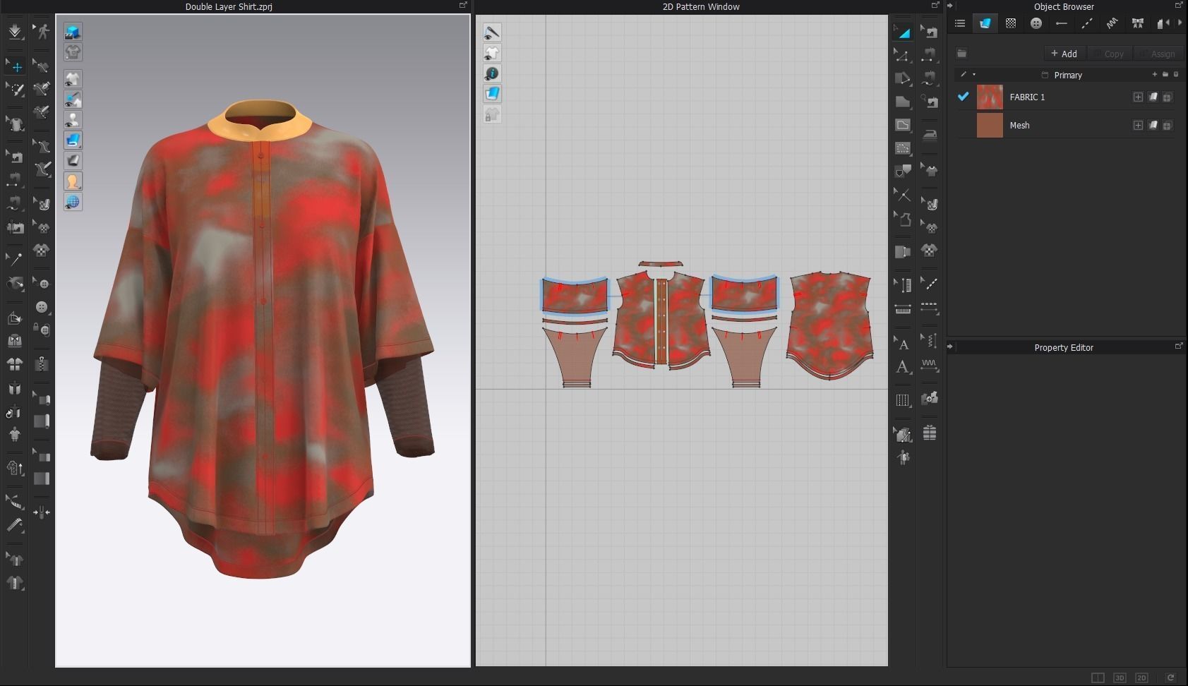 Double Layer Shirt 3D model rigged | CGTrader