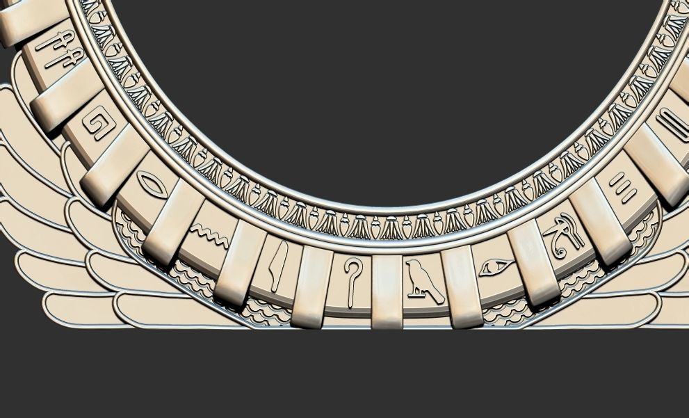 Egyptian Pharaonic Mirror Frame 3D printable cnc model 3D model 3D ...