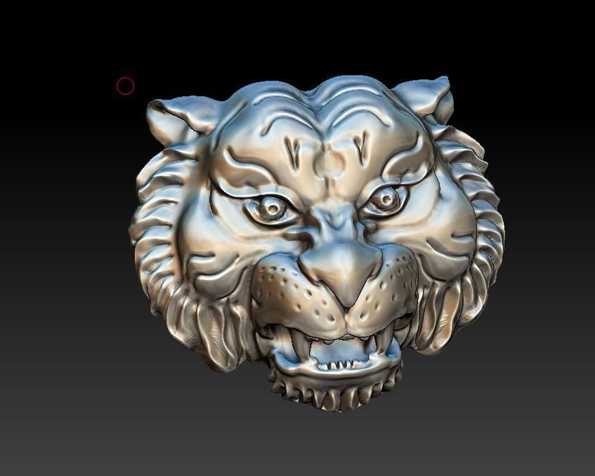 Tiger face head3D print model 3D model 3D printable | CGTrader