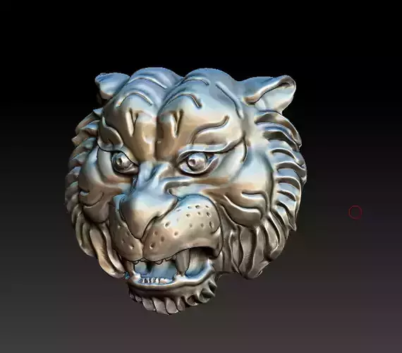 Tiger face head3D print model 3D model 3D printable | CGTrader