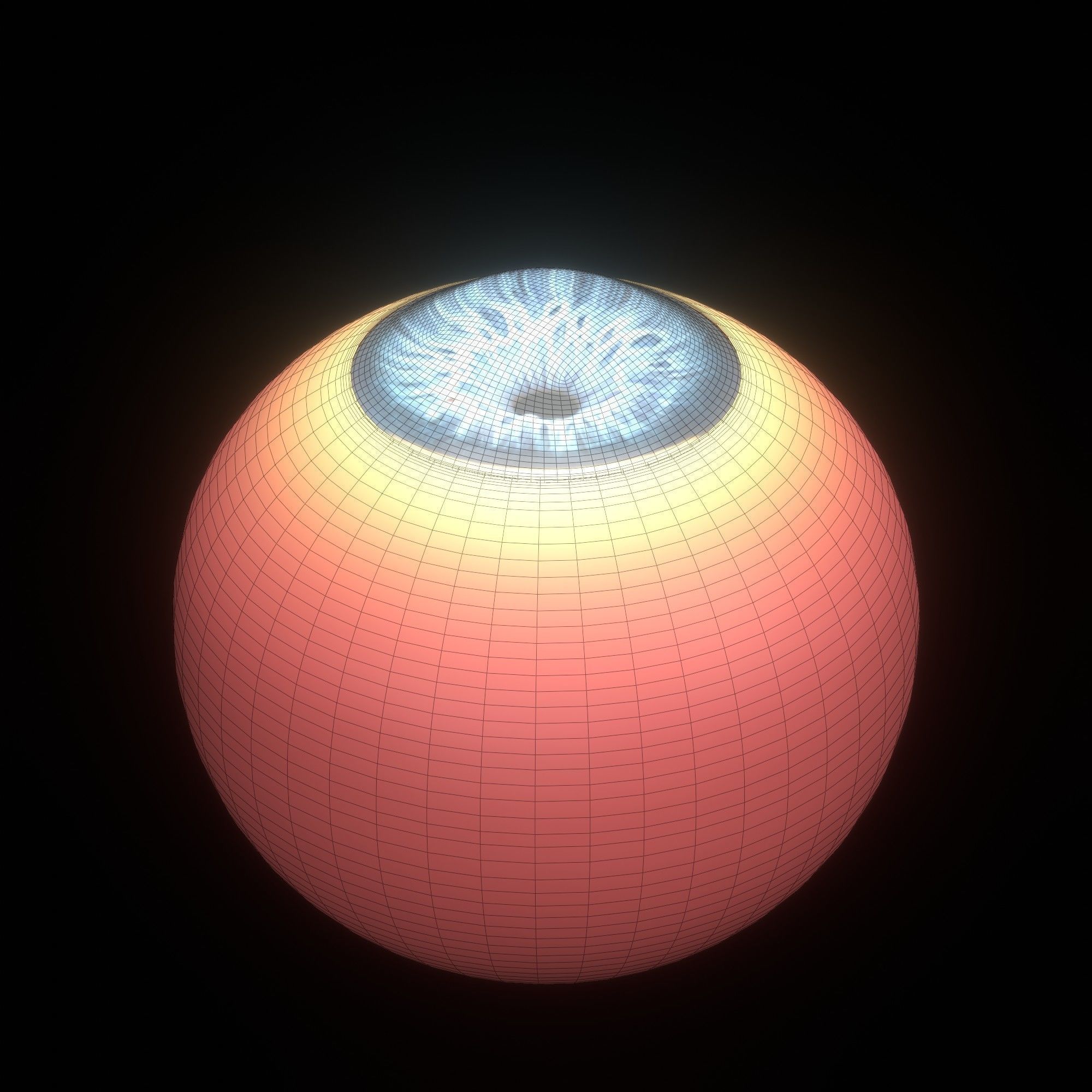 Eye ball structure 3D model animated | CGTrader