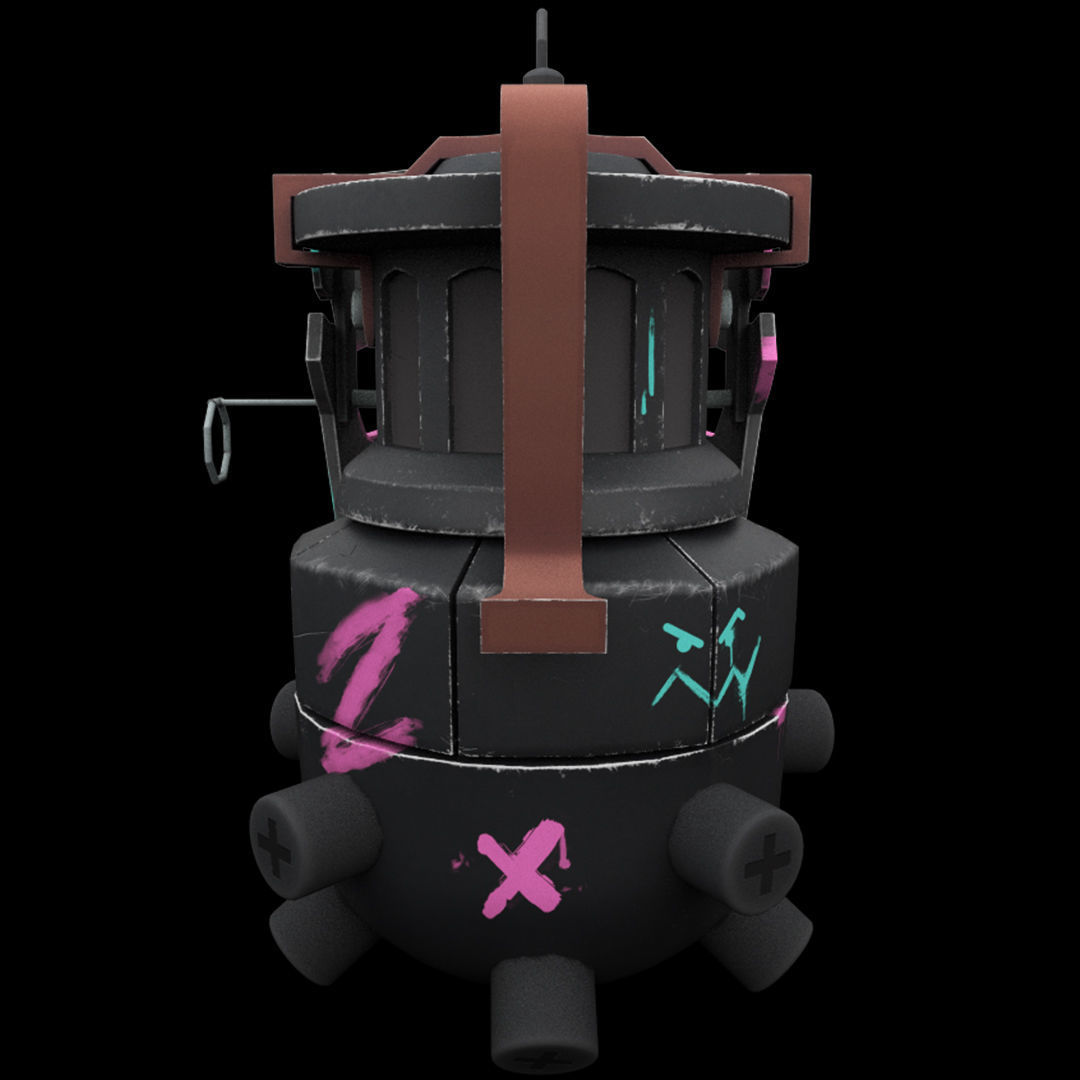 Jinx BOOM Grenade 3D model animated | CGTrader