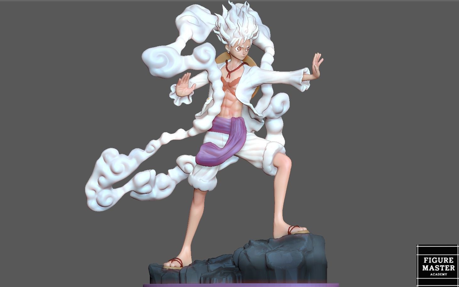 LUFFY GEAR 5 ONE PIECE ANIME 3D MODEL 3D model 3D printable | CGTrader