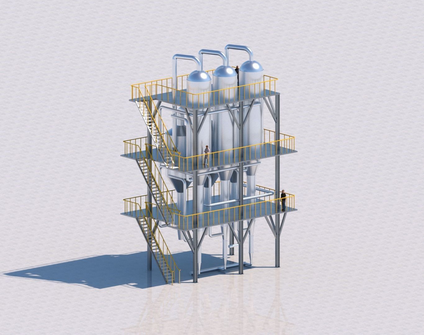MVR sewage treatment equipment 3D model | CGTrader