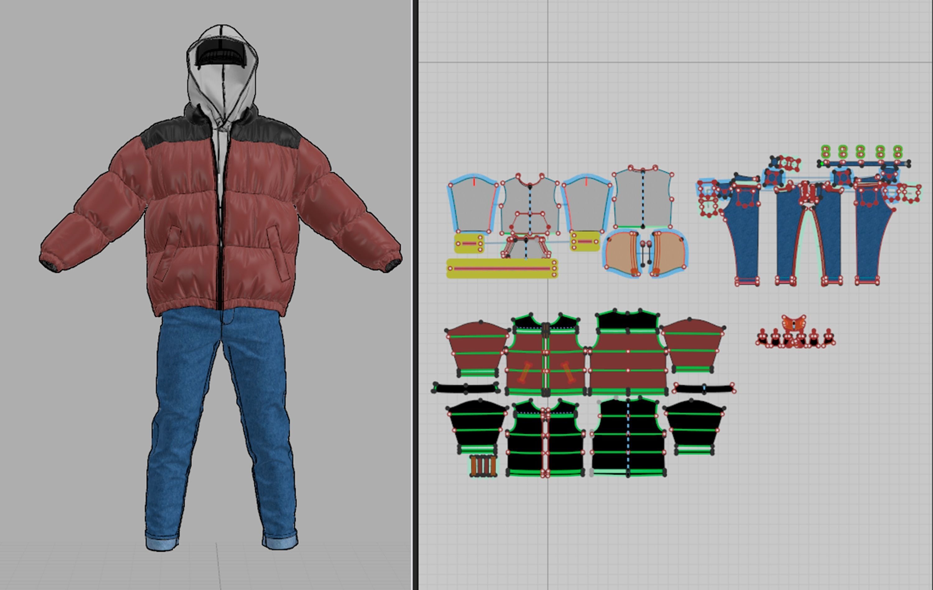 Urban outfit Marvelous Designer project and OBJ 3D model | CGTrader