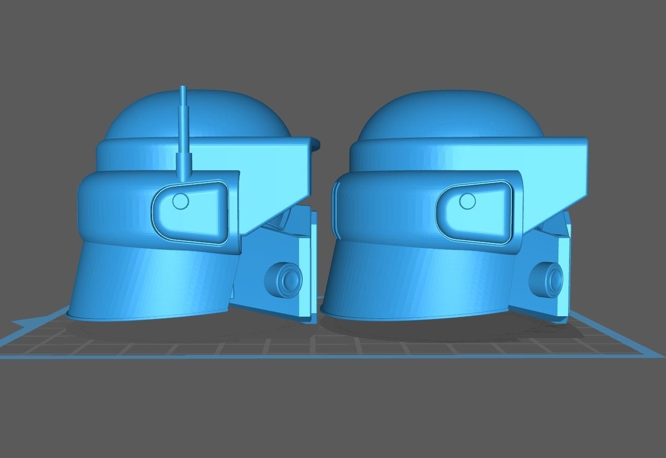 Custom Imperial Storm Commando Officer helmet for twelth scale 3D model ...