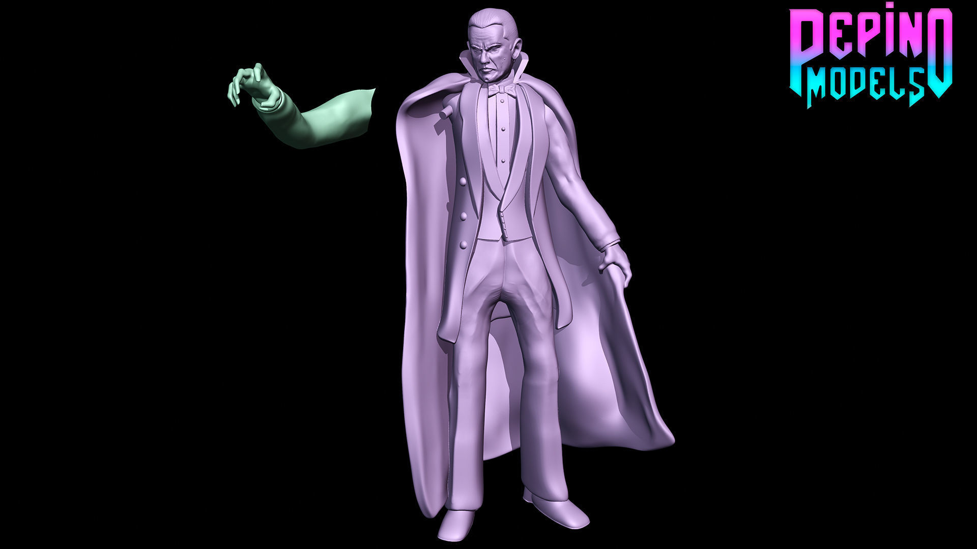 Dracula from Dracula 1927 - 62mm scale miniature 3D print model 3D ...