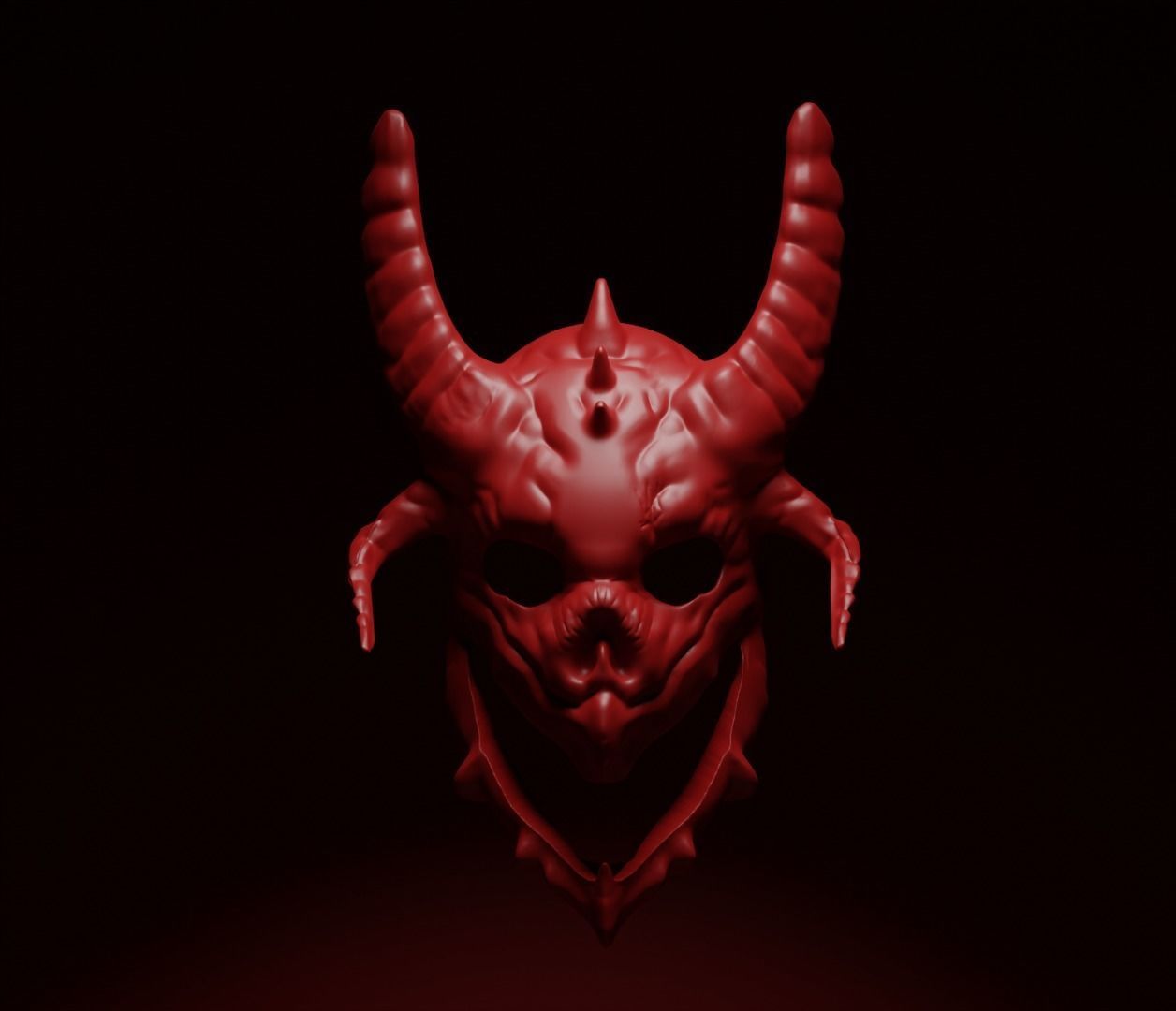 Devil Doom Game Cosplay Mask - Costume Mask free 3D model 3D printable ...