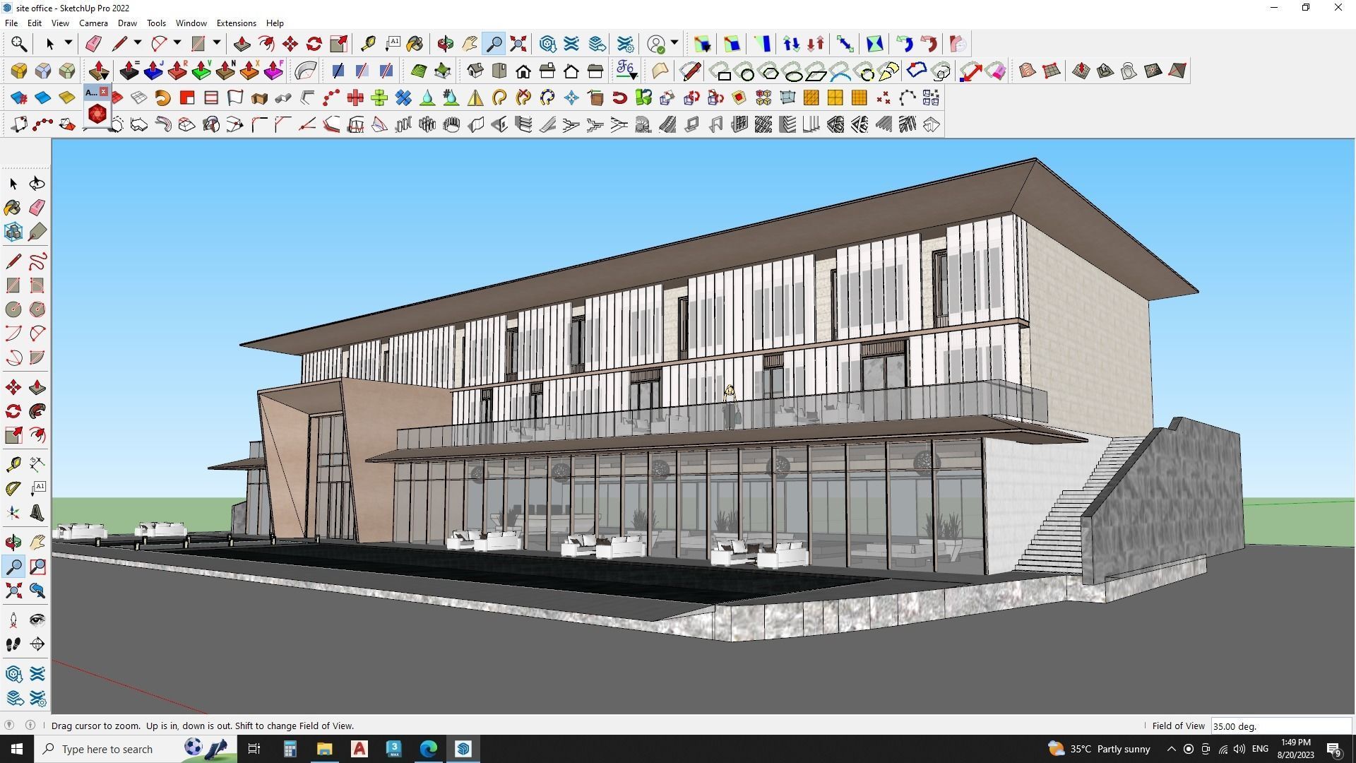 Modern office Building 3d model 3D model | CGTrader