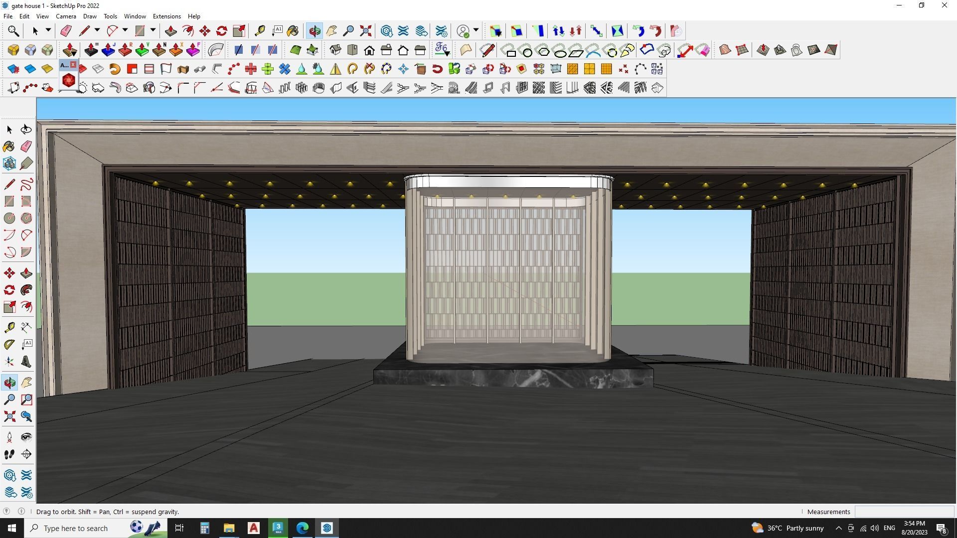 Modern gate house 3d model 3D model | CGTrader