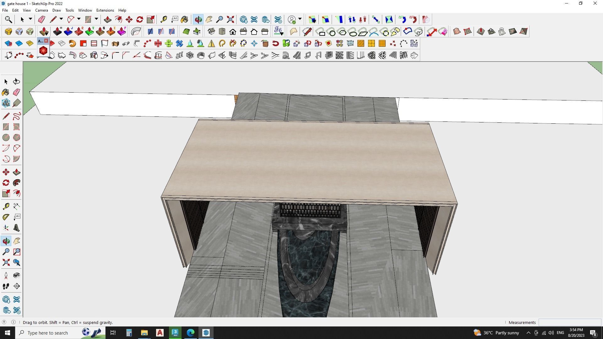 Modern gate house 3d model 3D model | CGTrader