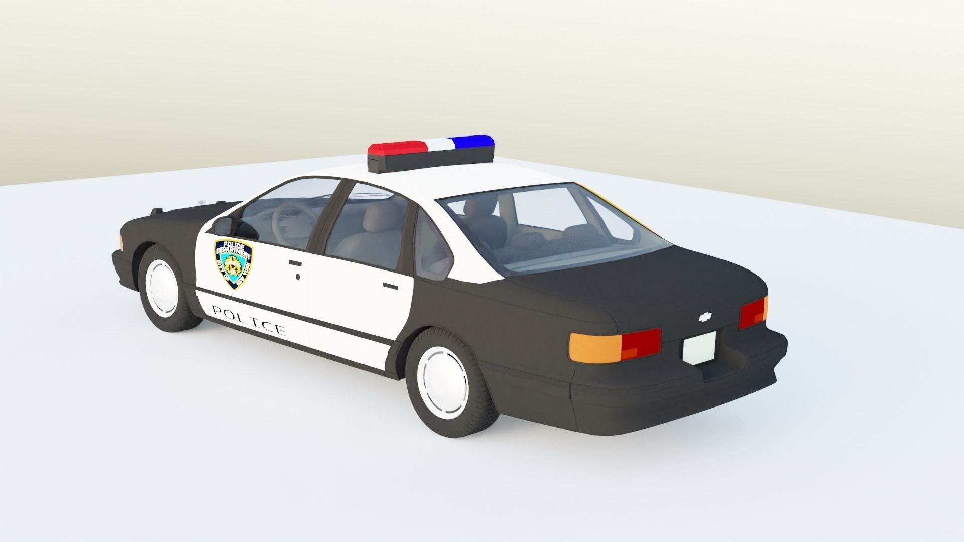 City Police Car 3D model | CGTrader