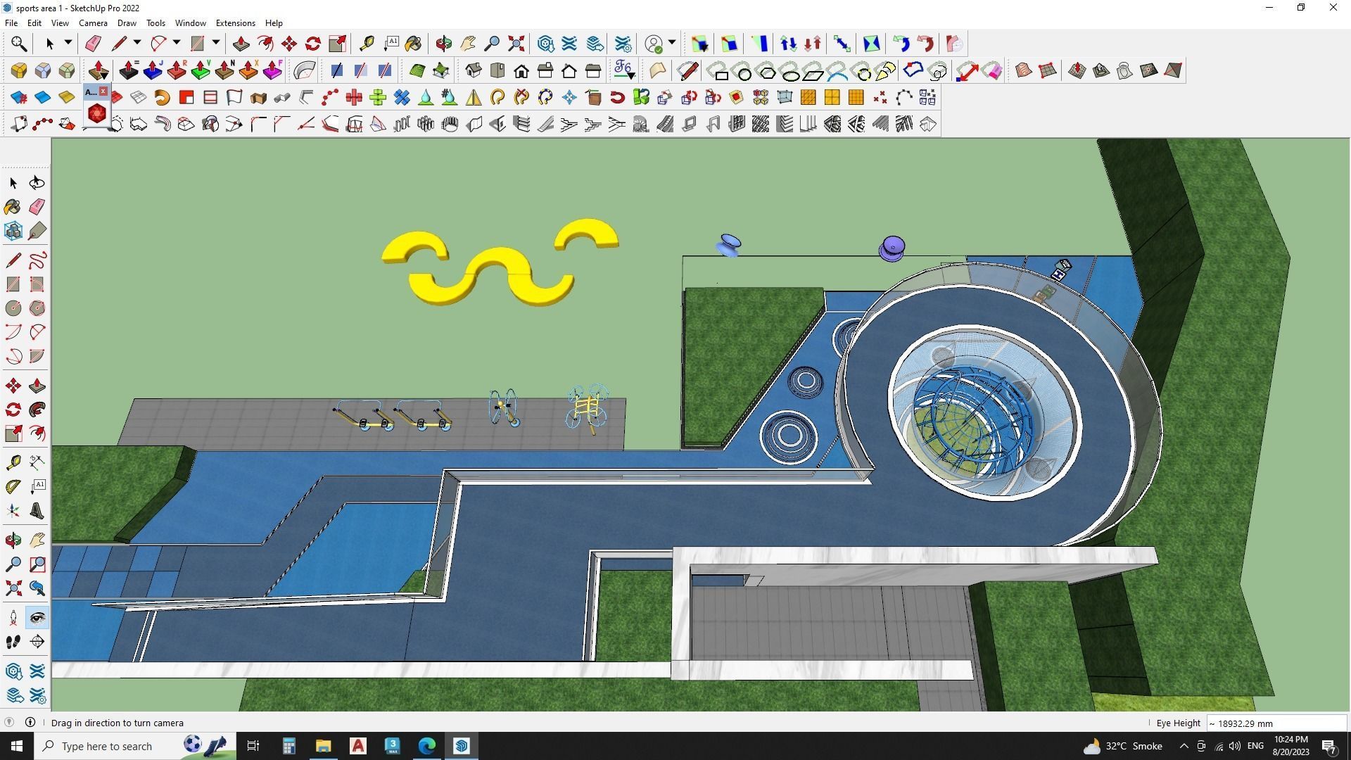 kids playground landscape 3d model 3D model | CGTrader