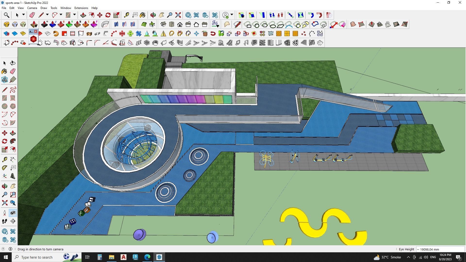kids playground landscape 3d model 3D model | CGTrader