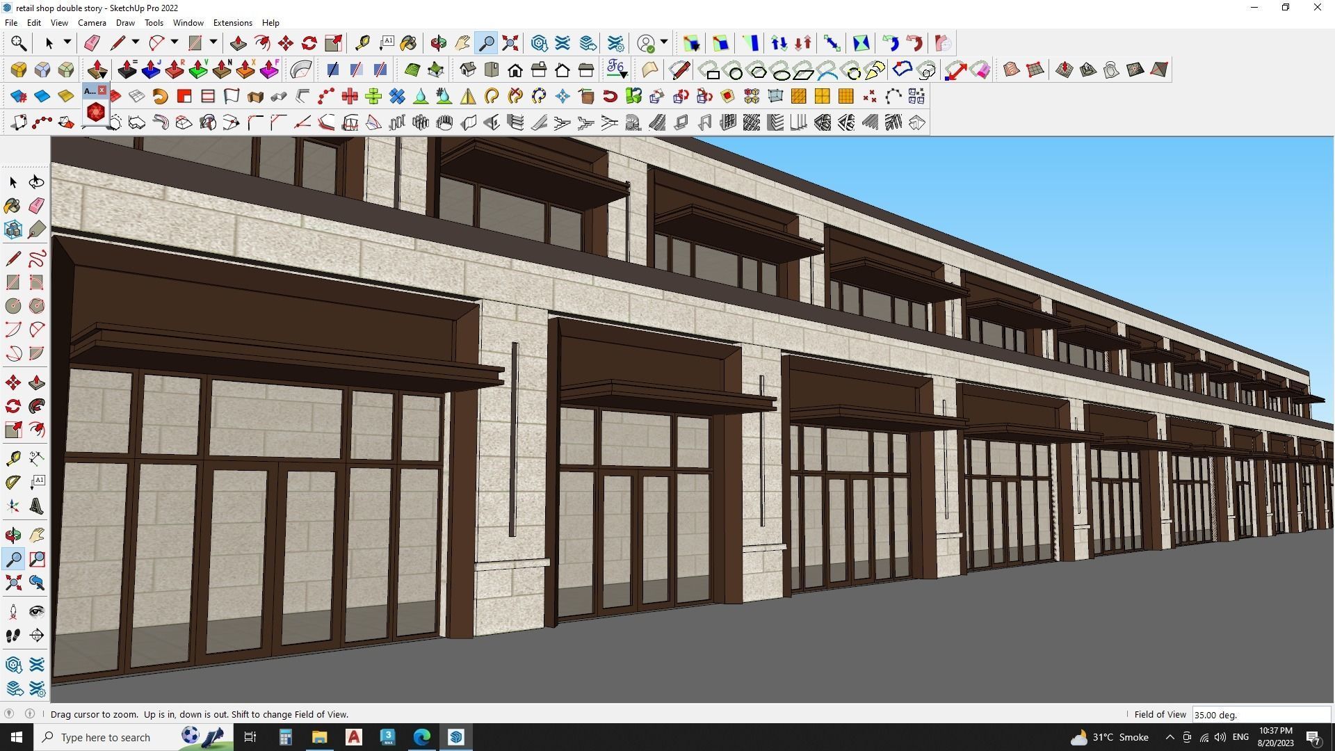 Commercial street mall retail shop 3D model | CGTrader