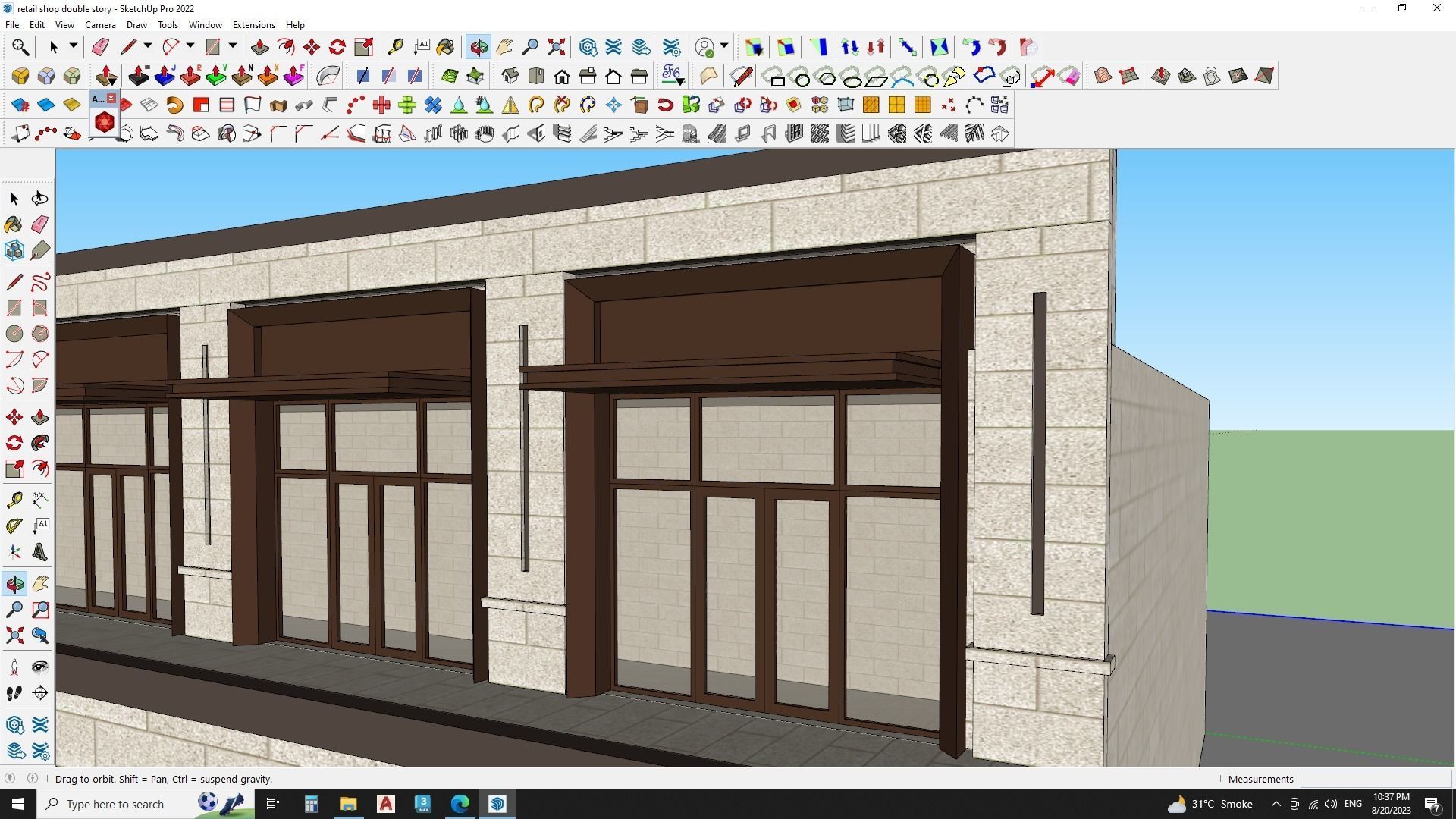 Commercial street mall retail shop 3D model | CGTrader