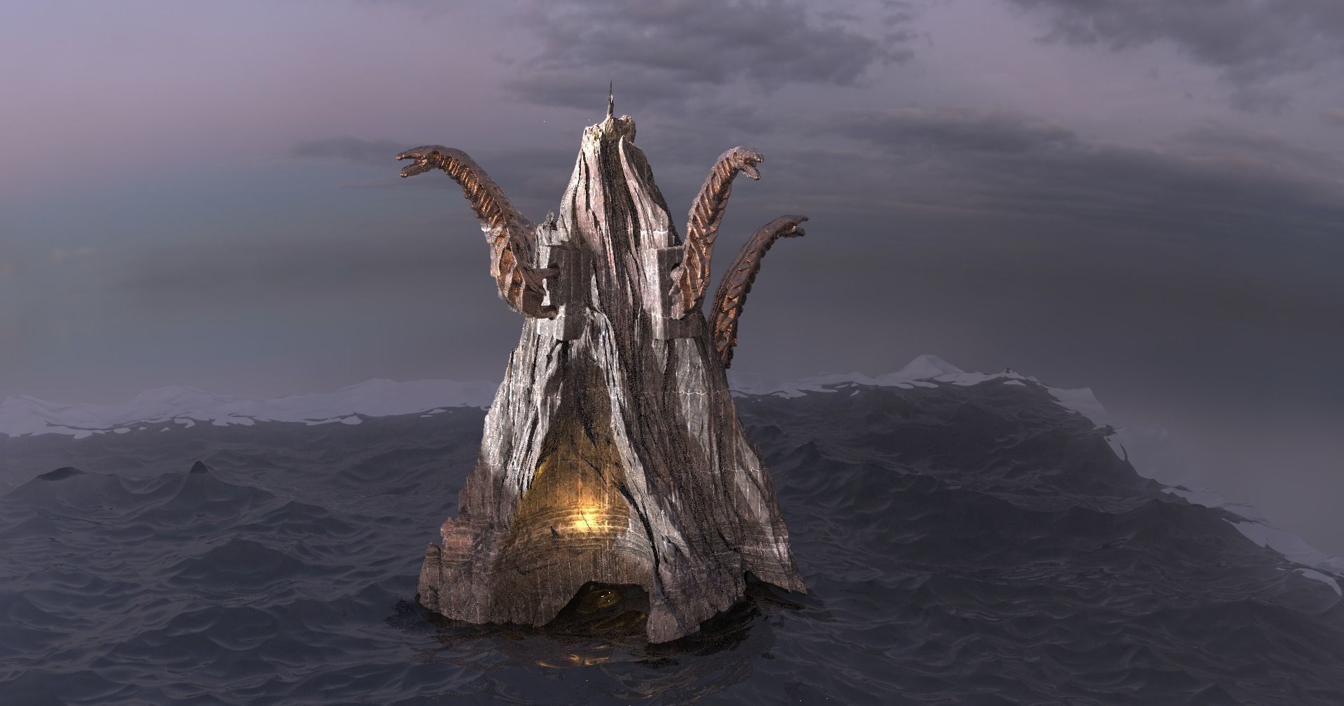 Viper Great Tower Cliff 3D model | CGTrader