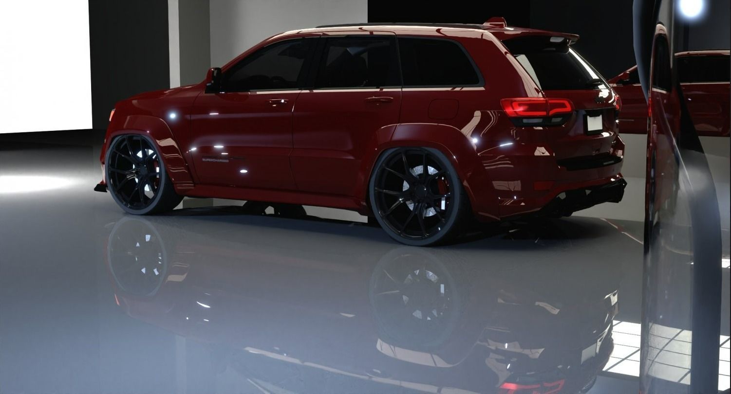 Jeep Grand Cherokee Trackhawk 2021 Bodykit 3D model | CGTrader