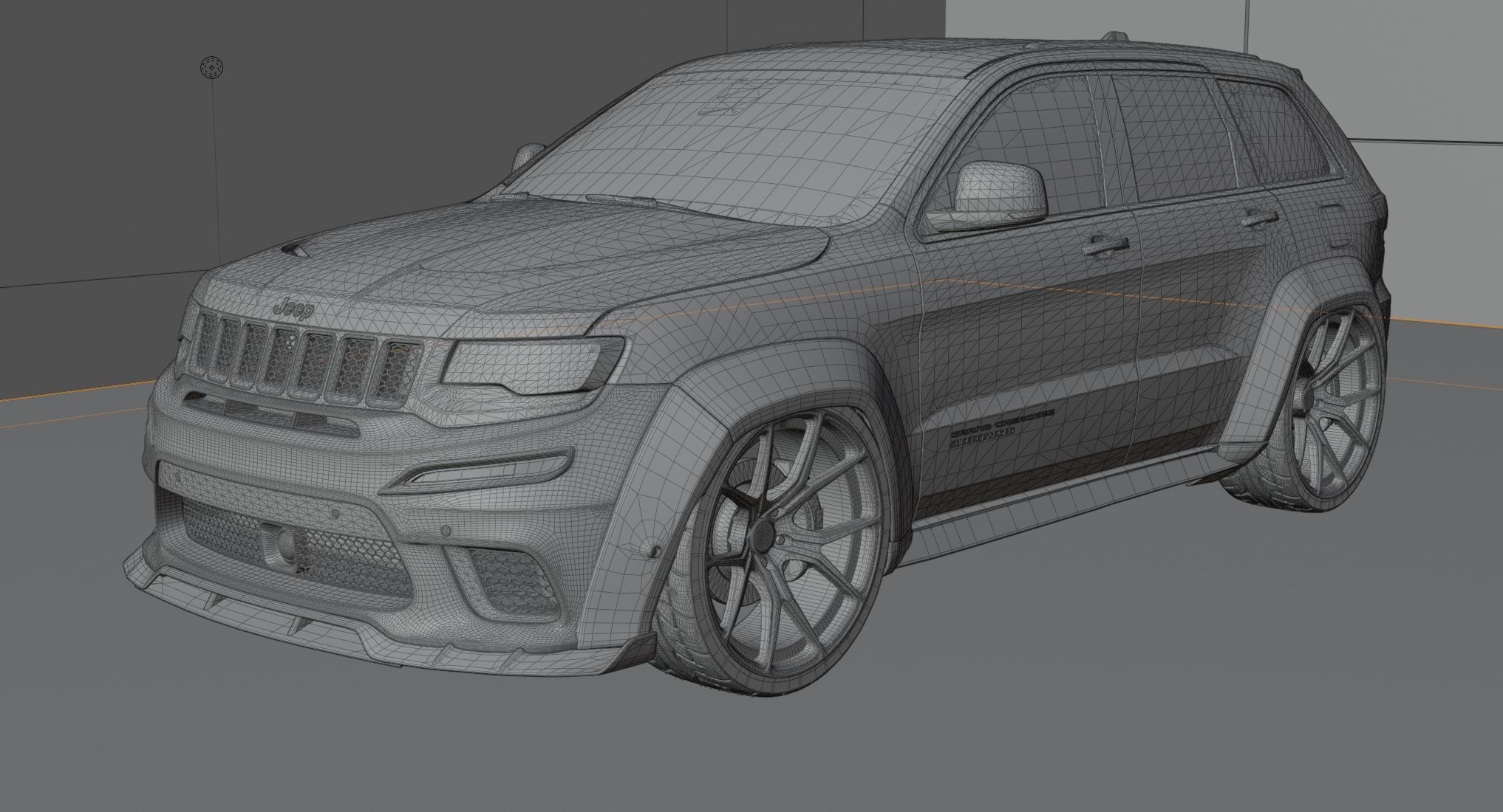 Jeep Grand Cherokee Trackhawk 2021 Bodykit 3D model | CGTrader