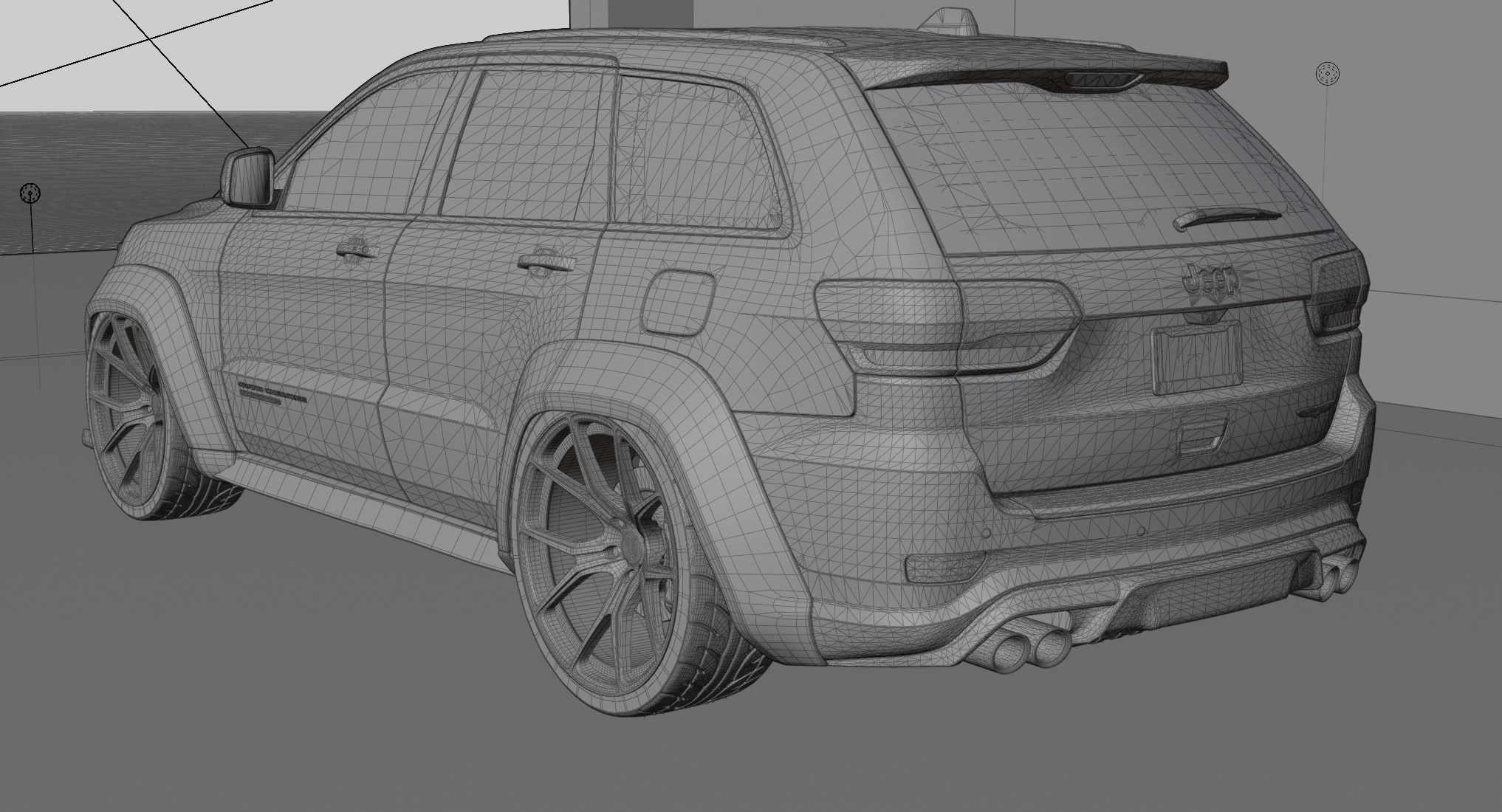 Jeep Grand Cherokee Trackhawk 2021 Bodykit 3D model | CGTrader