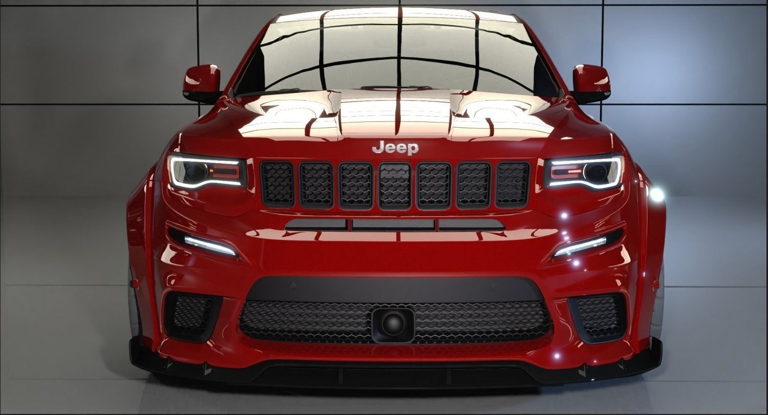 Jeep Grand Cherokee Trackhawk 2021 Bodykit 3D model | CGTrader