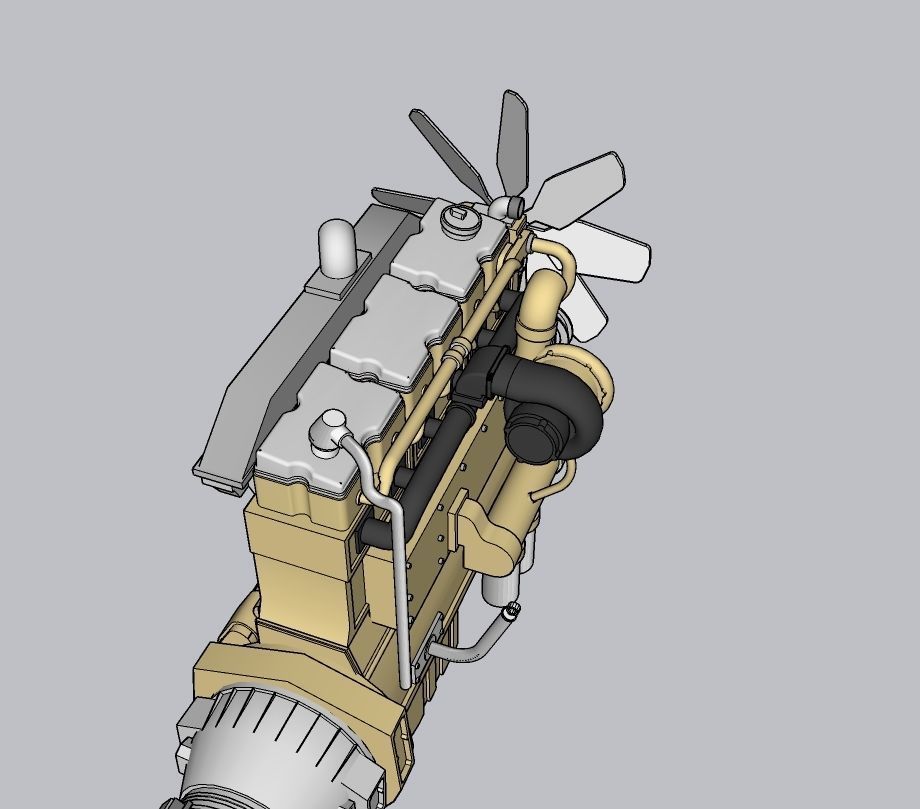 diesel engine2 3D model | CGTrader