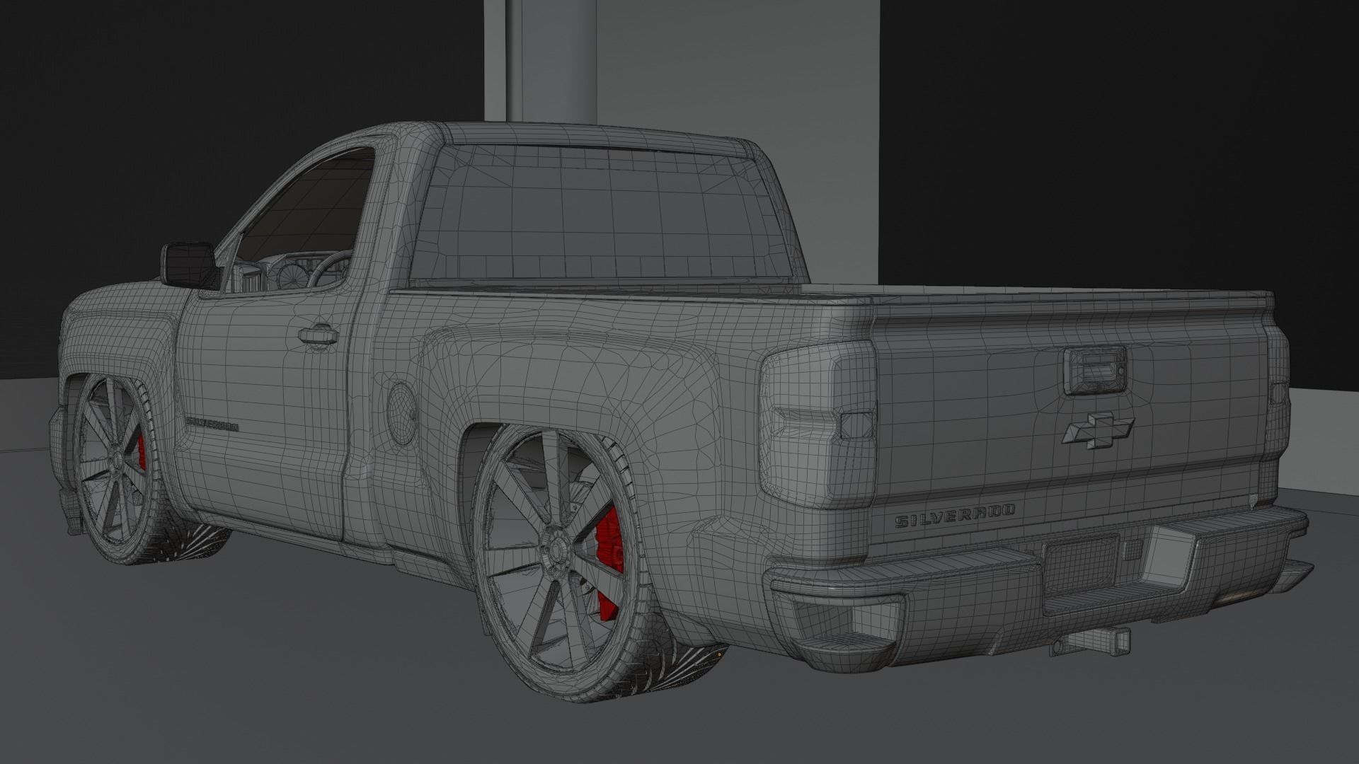 Chevrolet Silverado Z71 Single Cab Modified 3D model | CGTrader