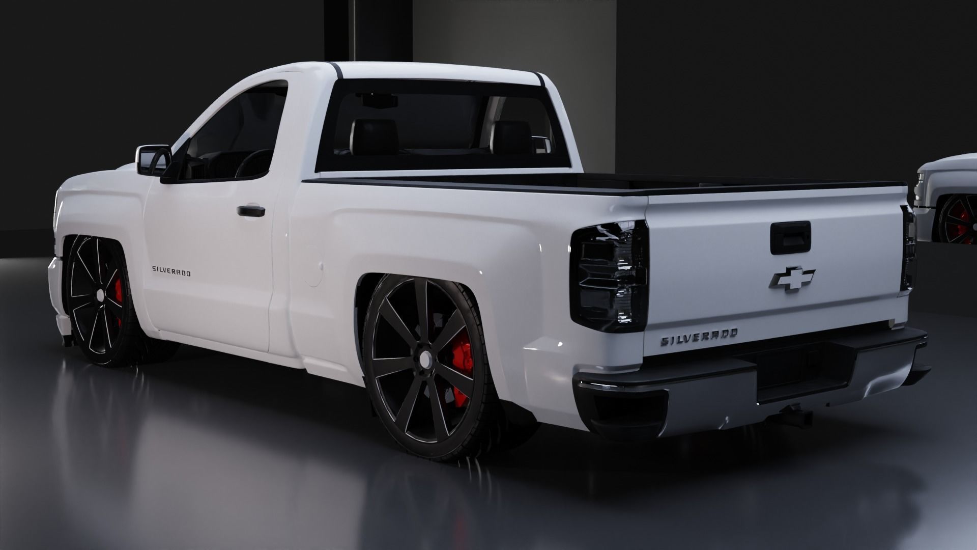 Chevrolet Silverado Z71 Single Cab Modified 3D model | CGTrader