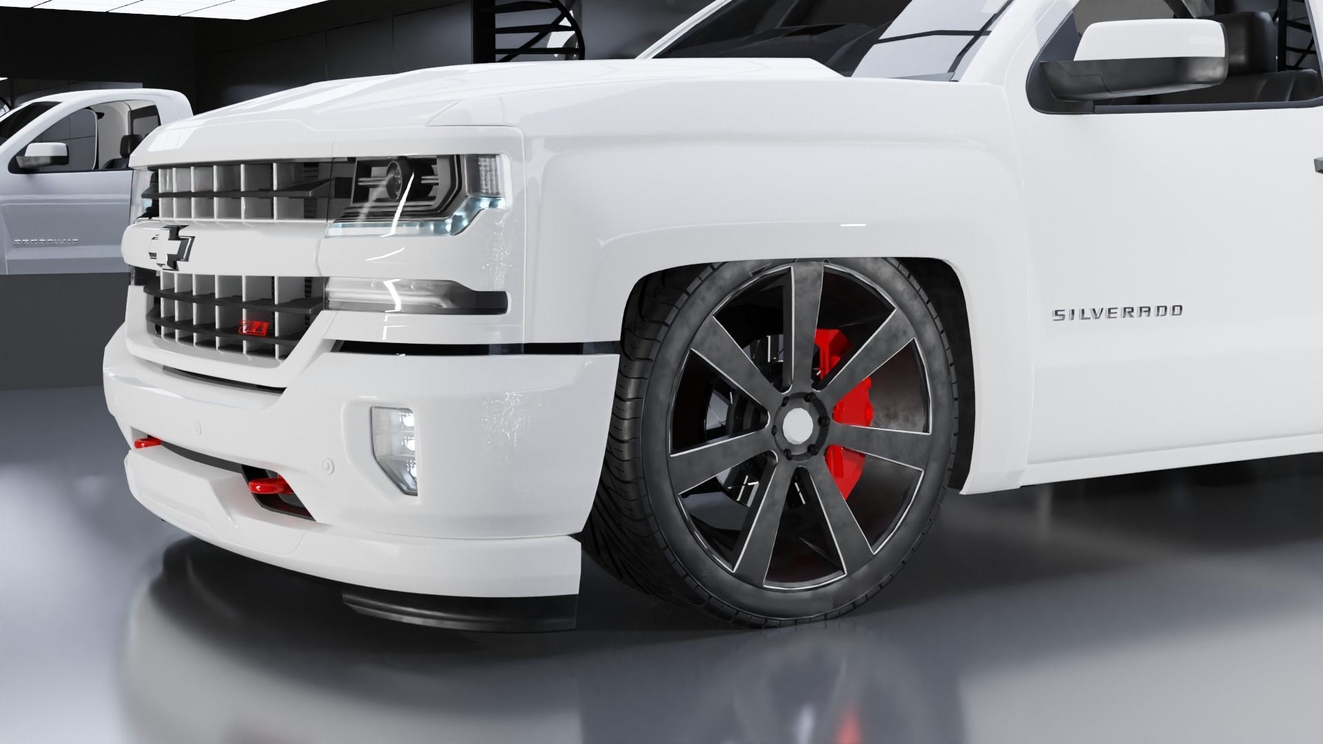 Chevrolet Silverado Z71 Single Cab Modified 3D model | CGTrader