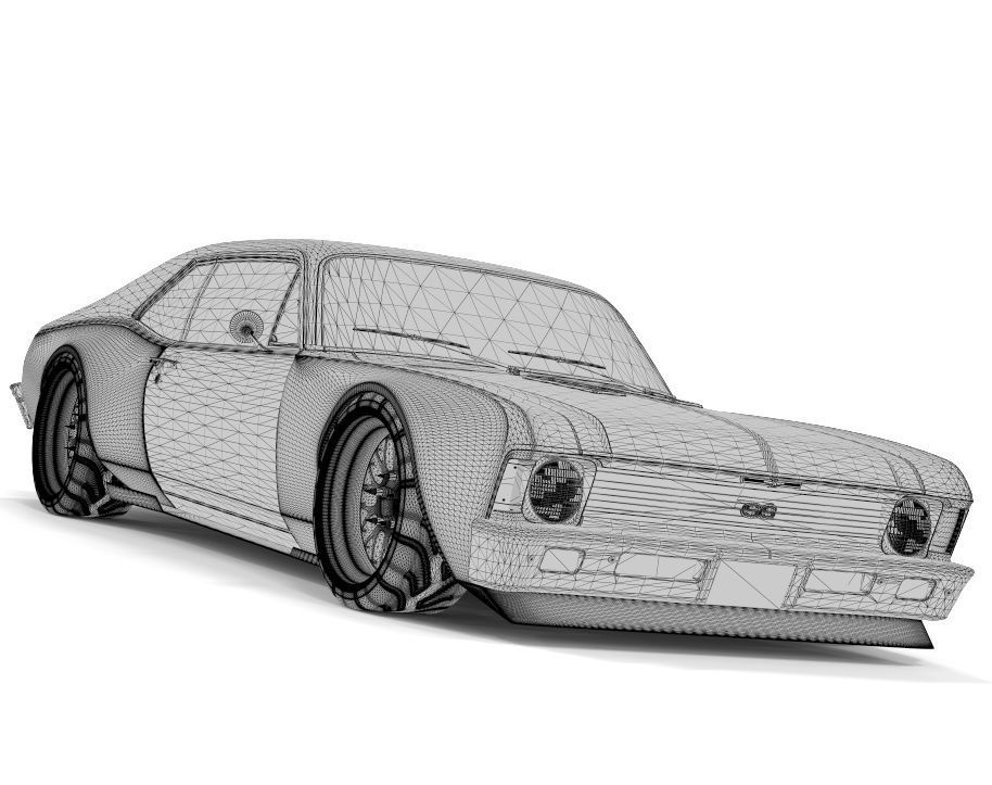 Chevrolet Nova 1970 Modified 3D model | CGTrader