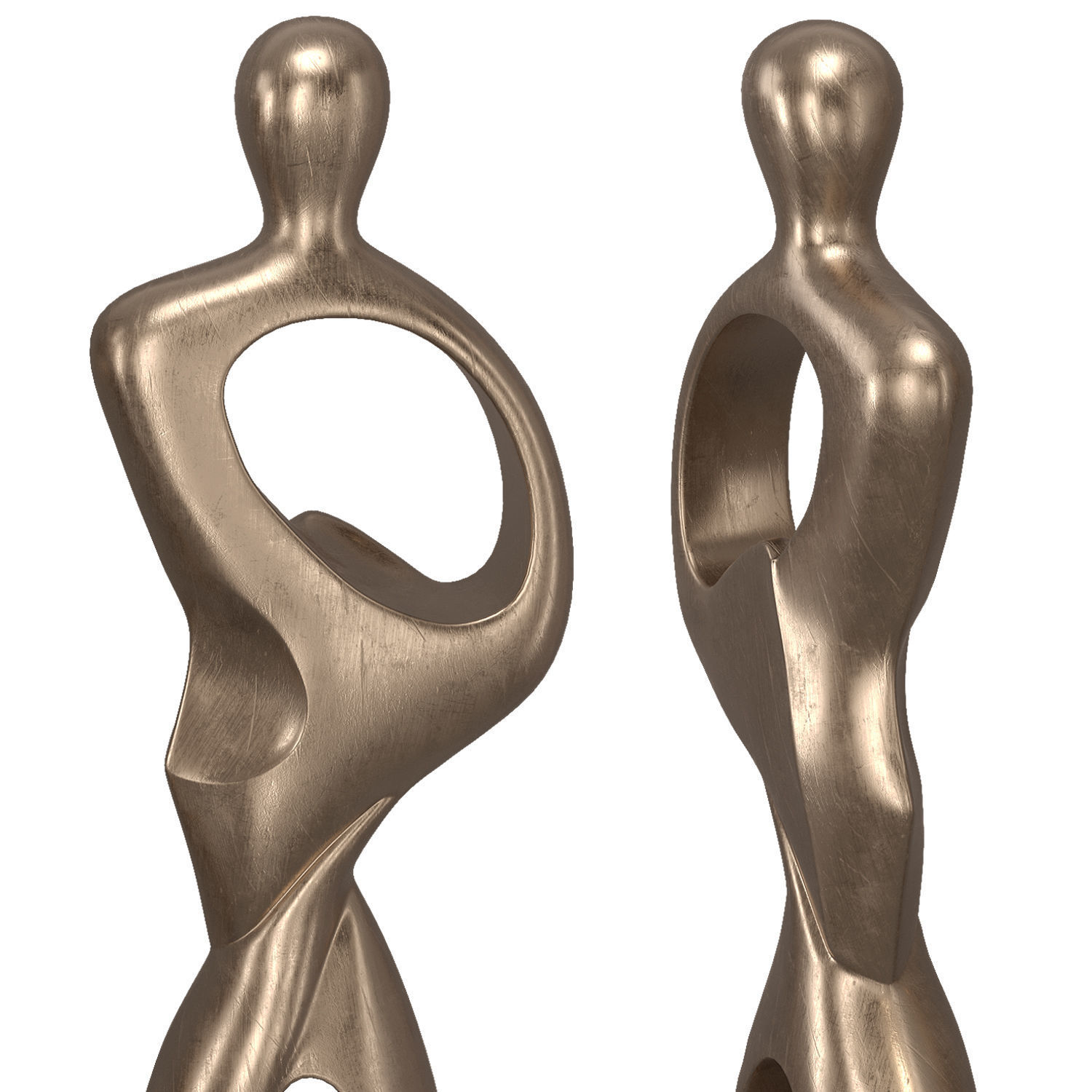 Contour Modern Figure Floor Sculpture 3D model | CGTrader