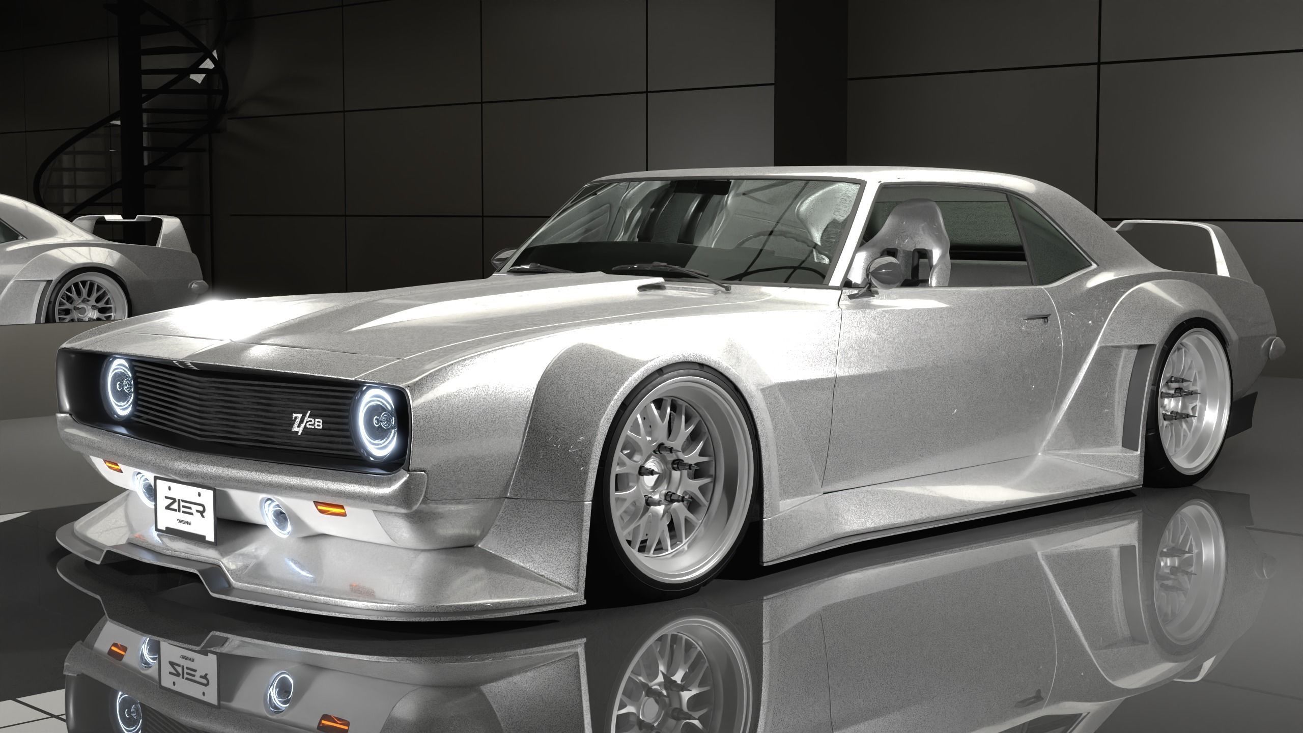 Chevrolet Camaro Z28 1968 Modified 3D model | CGTrader