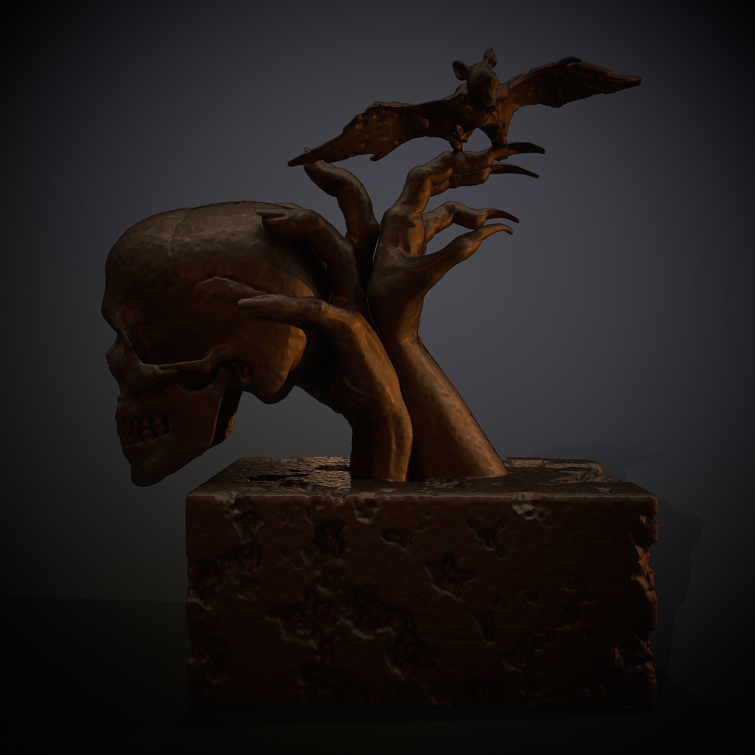 Scary Hand 3D Print Modelling 3D model 3D printable | CGTrader