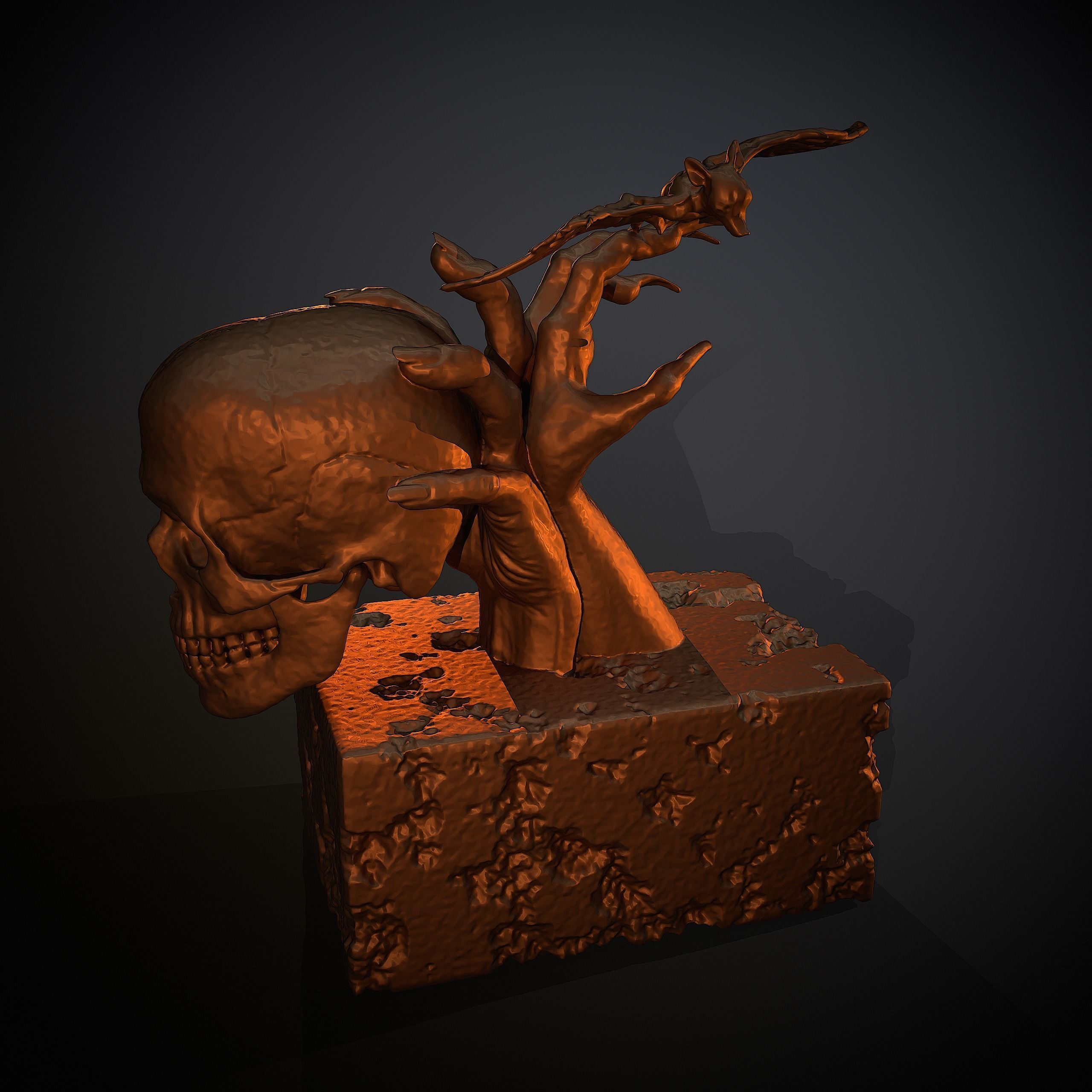 Scary Hand 3D Print Modelling 3D model 3D printable | CGTrader