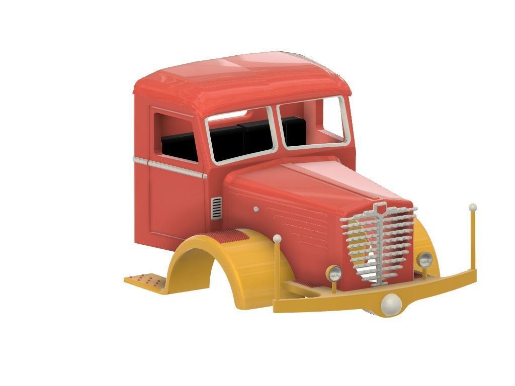 ORIGINAL BUESSING 8000 LKW TRUCK LASTWAGEN KAROSSERIE KABINE 3D model 3D printable | CGTrader