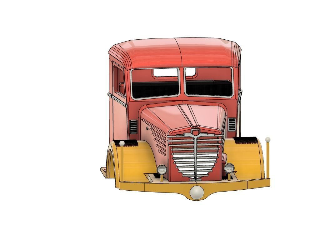 ORIGINAL BUESSING 8000 LKW TRUCK LASTWAGEN KAROSSERIE KABINE 3D model 3D printable | CGTrader