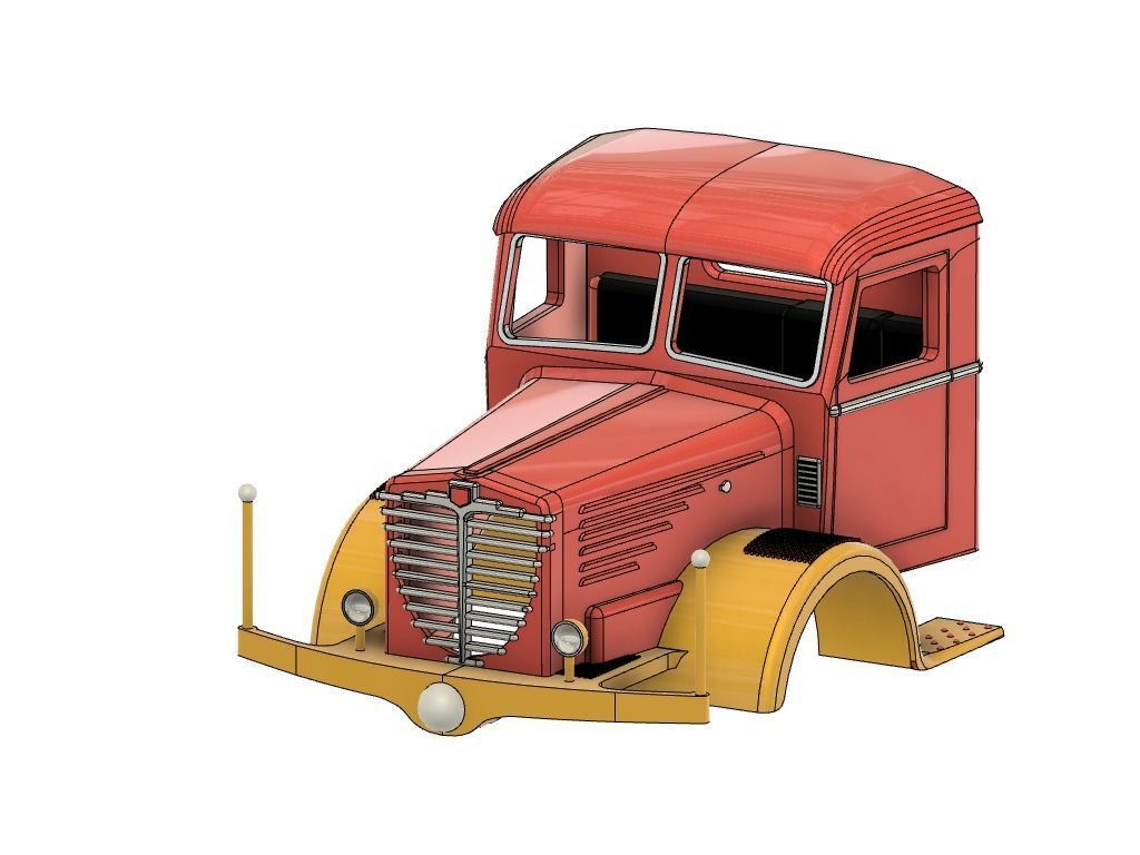 ORIGINAL BUESSING 8000 LKW TRUCK LASTWAGEN KAROSSERIE KABINE 3D model 3D printable | CGTrader