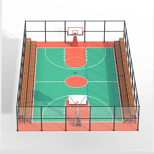 Basketball Court 3D model | CGTrader