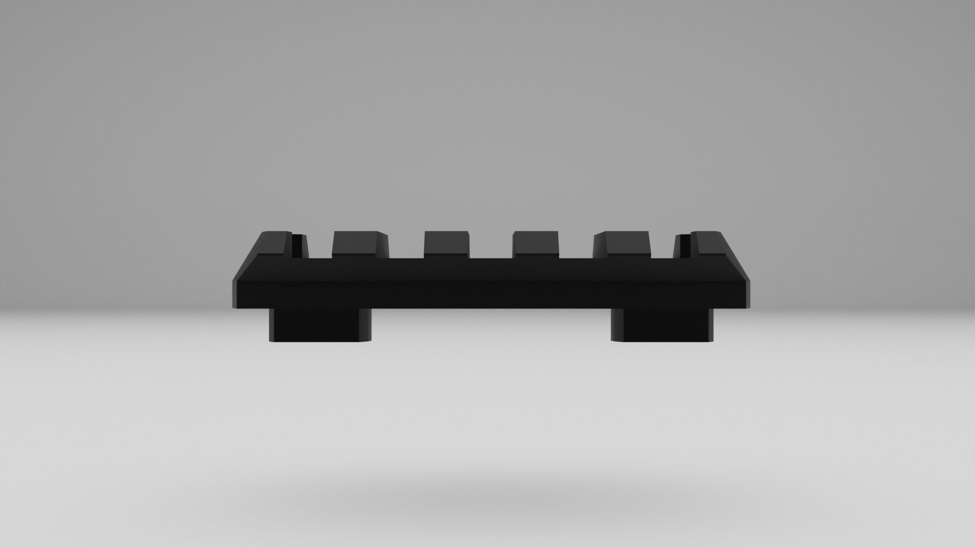 M-LOK Picatinny Mount - 2 inch free VR / AR / low-poly 3D model | CGTrader