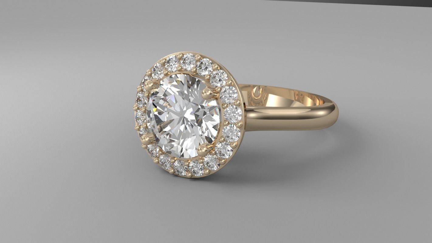 Simple Halo ring 3d model for 3d print 3D model 3D printable | CGTrader