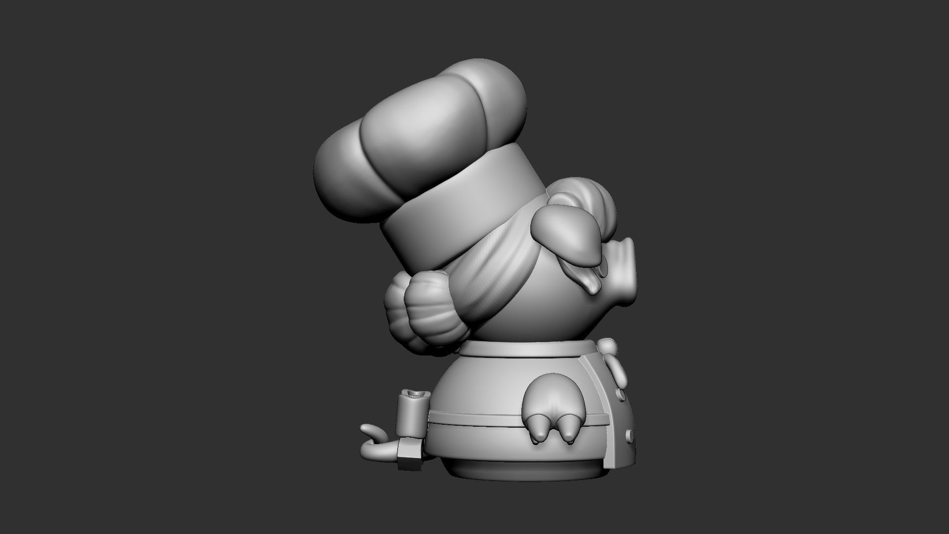 Female Pig Chef - Overcooked 2 - 3D Print Model 3D model 3D printable ...